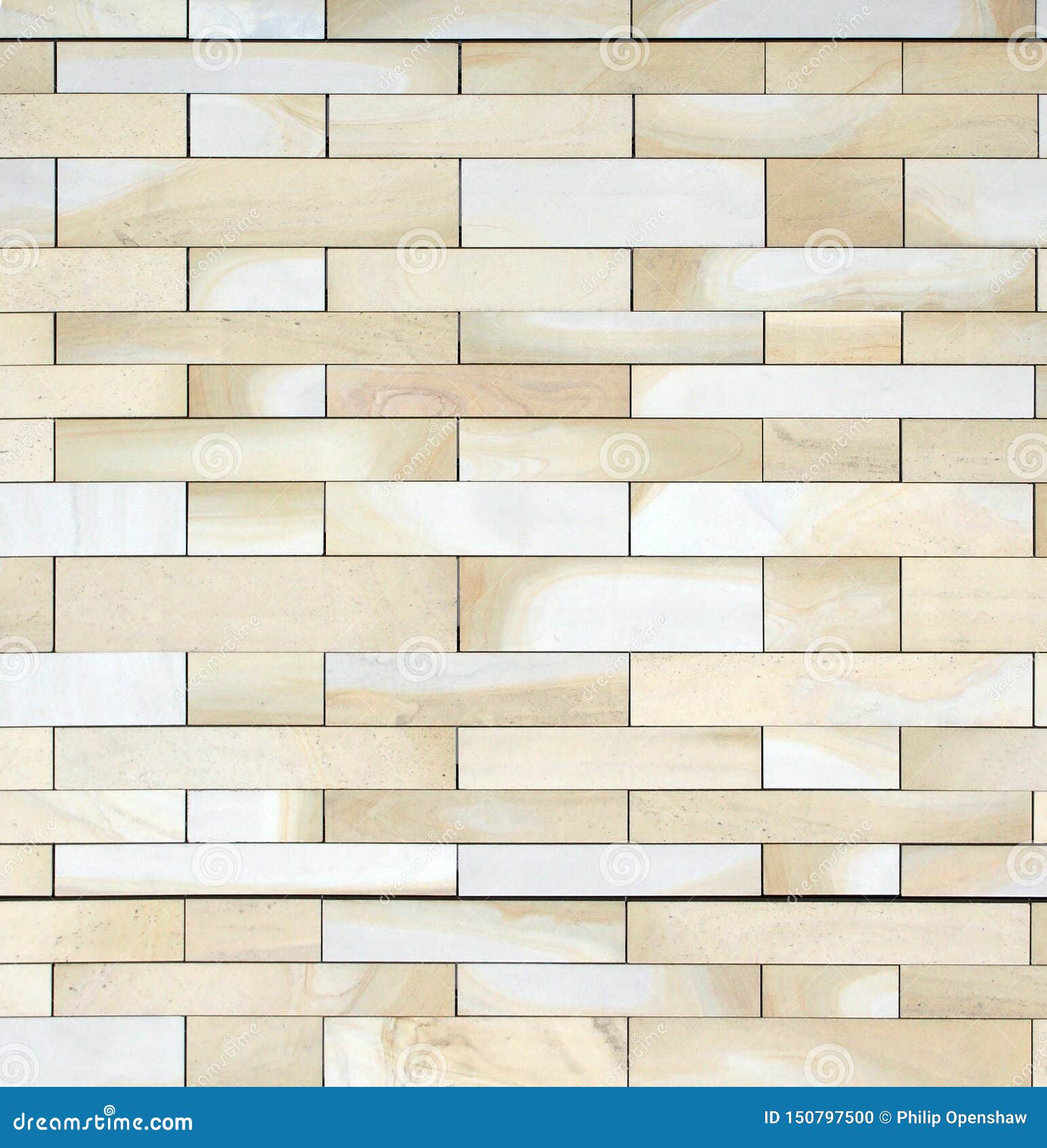 Full Frame Image of a Wall Made of Large Flat Blocks of Textured Yellow ...