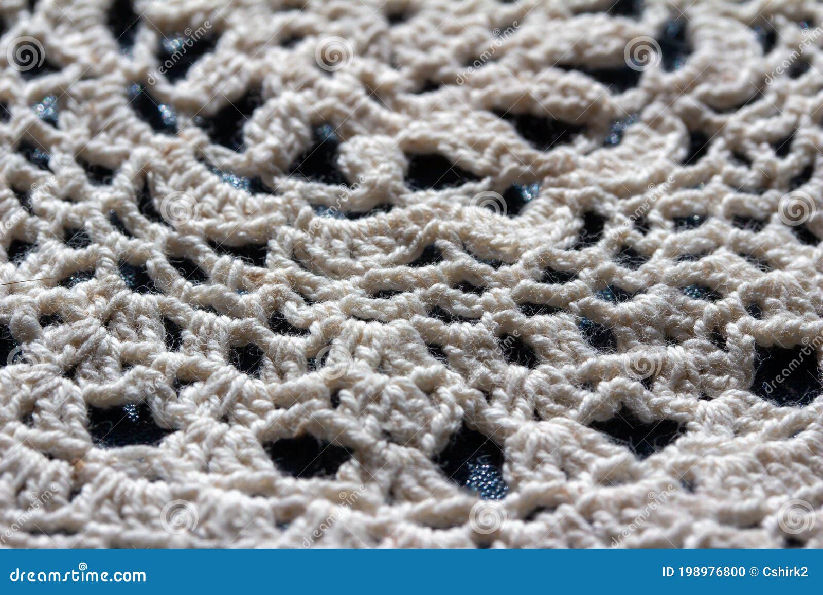 Full Frame Macro Art Abstract Background of a White Hand Crocheted ...