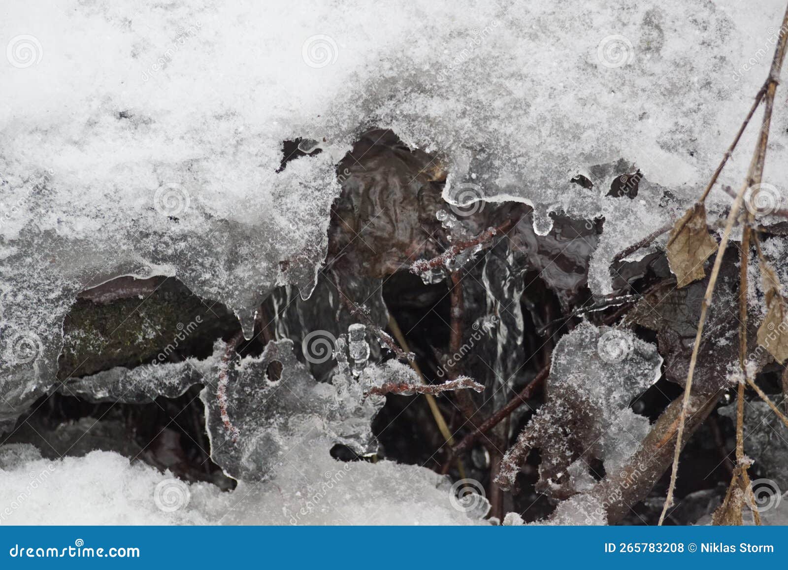 Full Frame of Melting Ice during the Spring Stock Photo - Image of ...