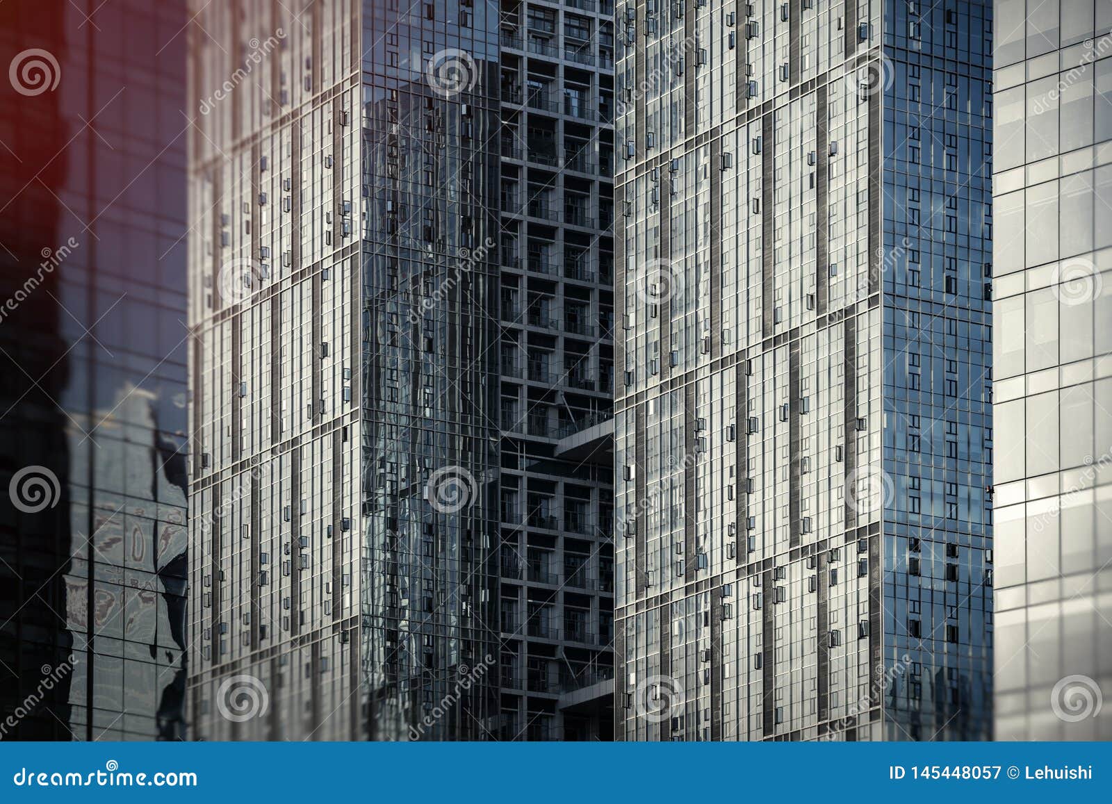 Full Frame of Modern Glass Steel Architecture Stock Image - Image of ...