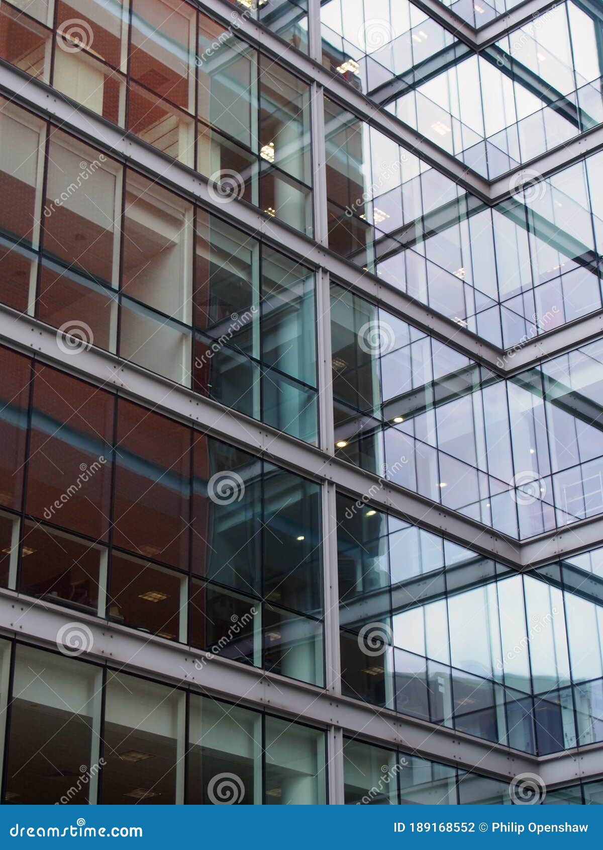 Full Frame Modern Office Architecture Angular Abstract with Geometric ...