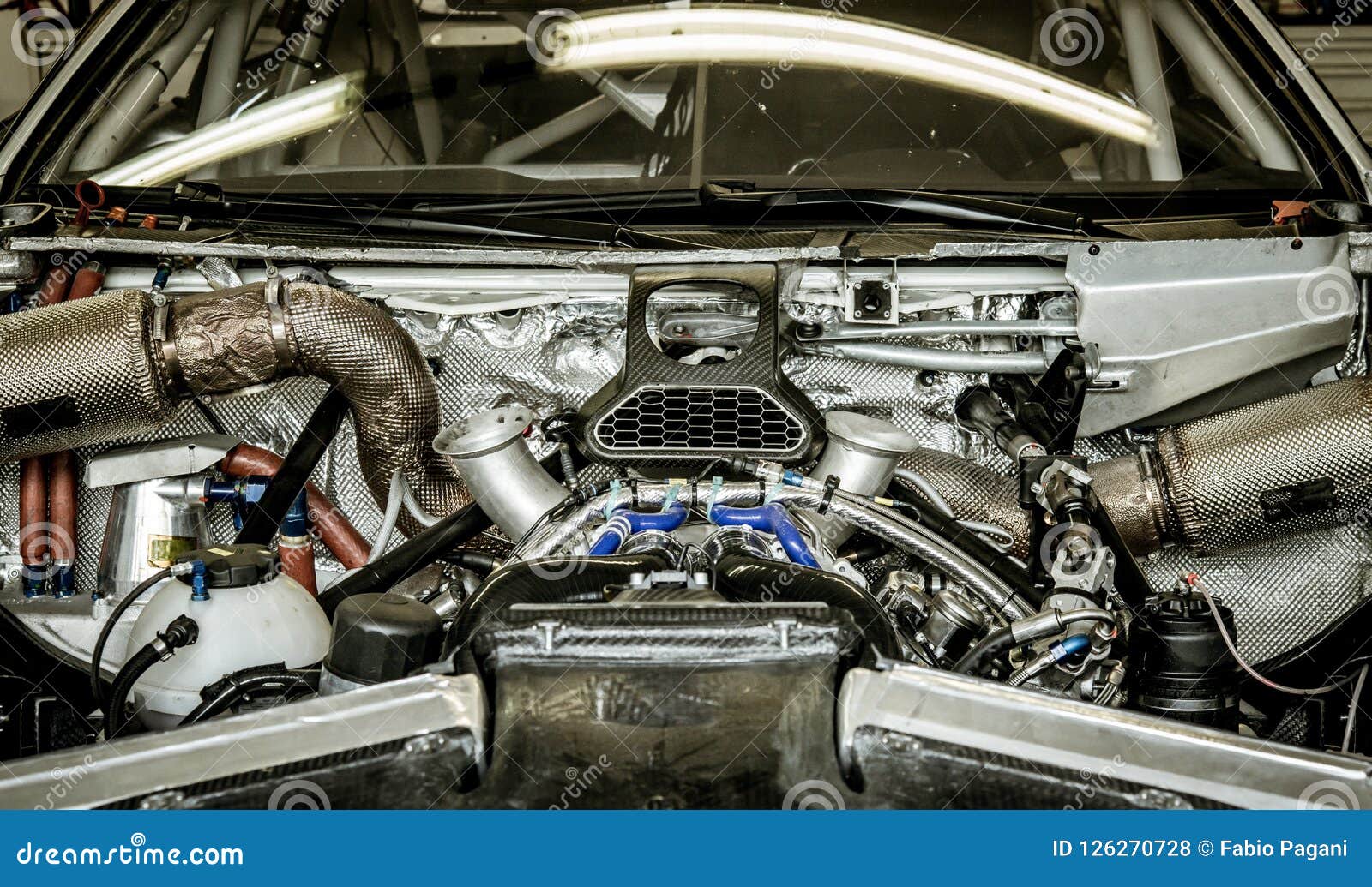 Racing Car Engine Engine Full Frame Stock Photo - Image of horizontal ...