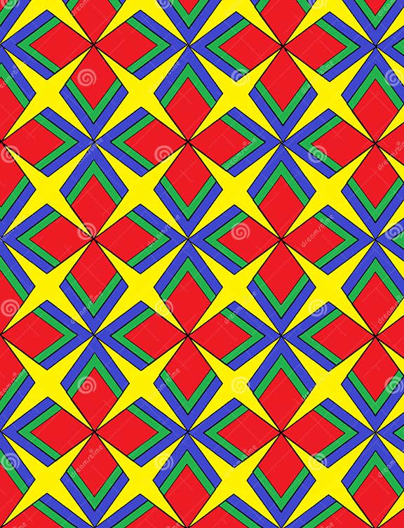 Full Frame Multicolored Digital Image of Repeating Pattern. Stock ...