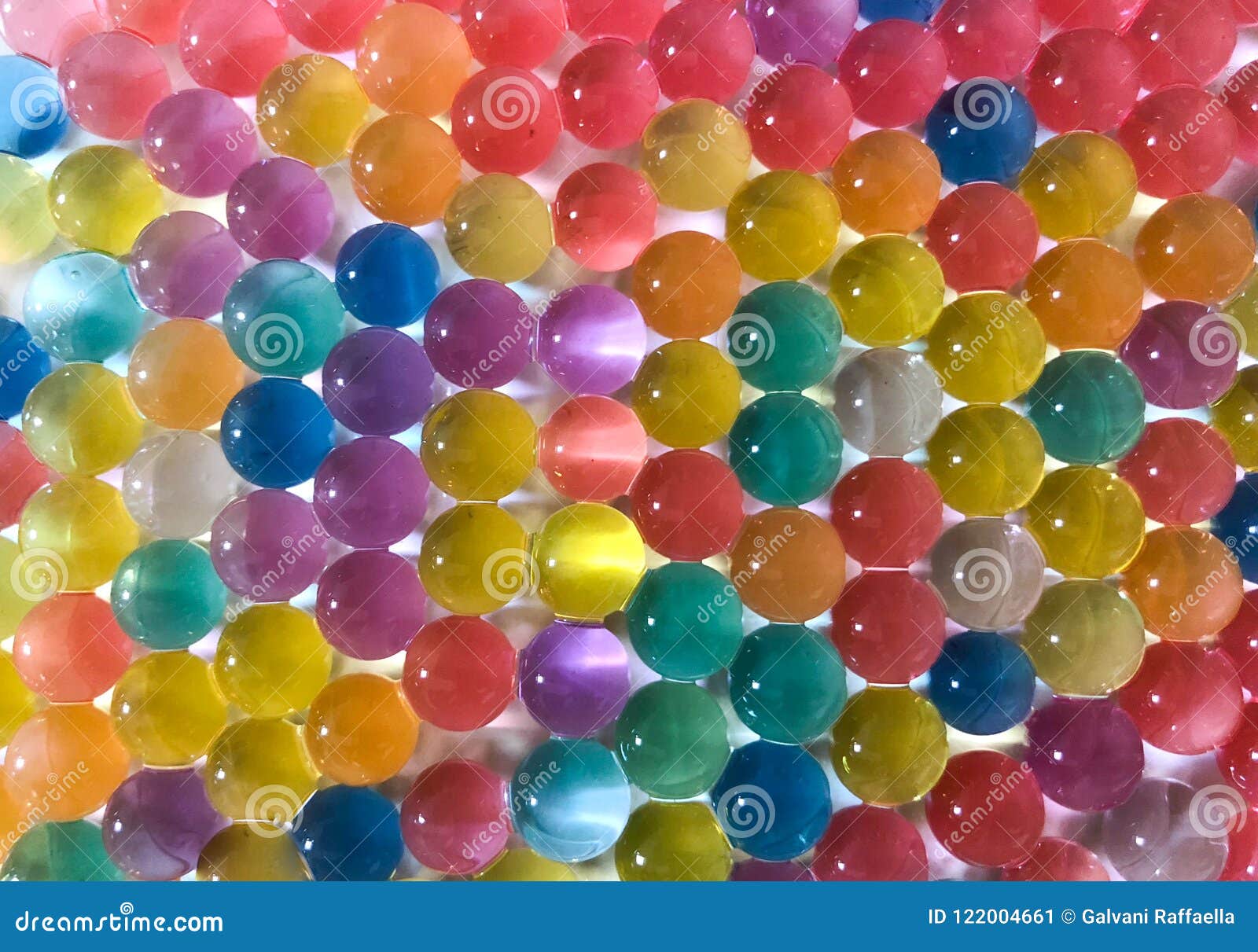 Full Frame of Multicolored Hydrogel Spheres As Background Stock Image ...