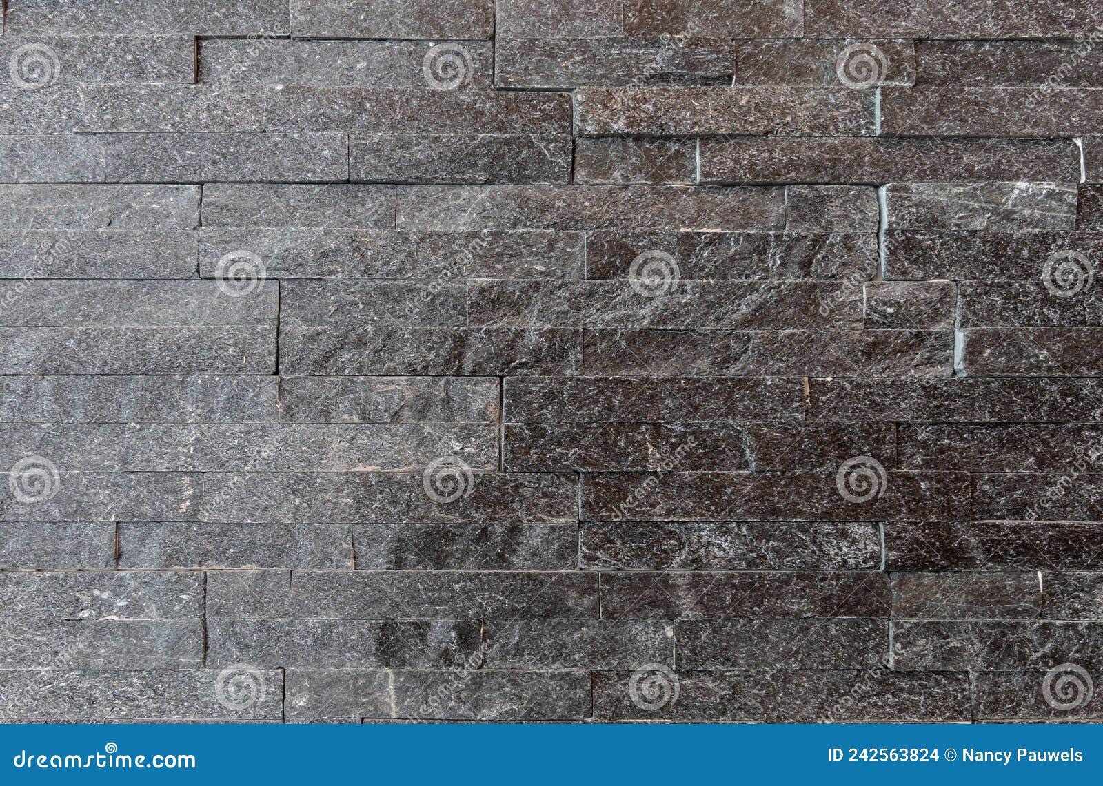 Gray Stone Strips. Modern Decorative Stone Wall Cladding Texture ...