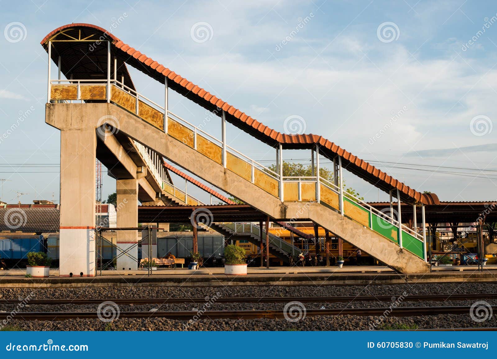 Full Frame Overpass Walkway Up Stock Photo - Image of iron, footpath ...
