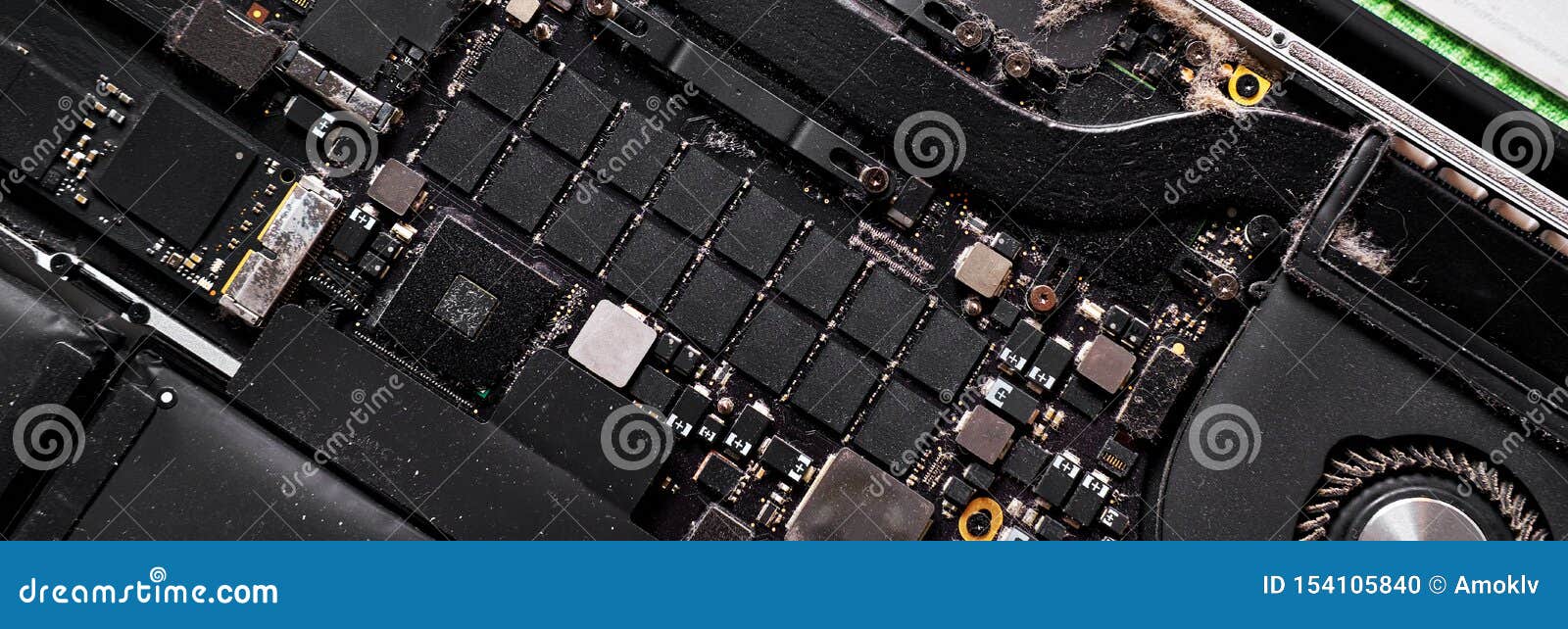 Disassembled Computer Hard Drive Device Close-up. Dismantling ...