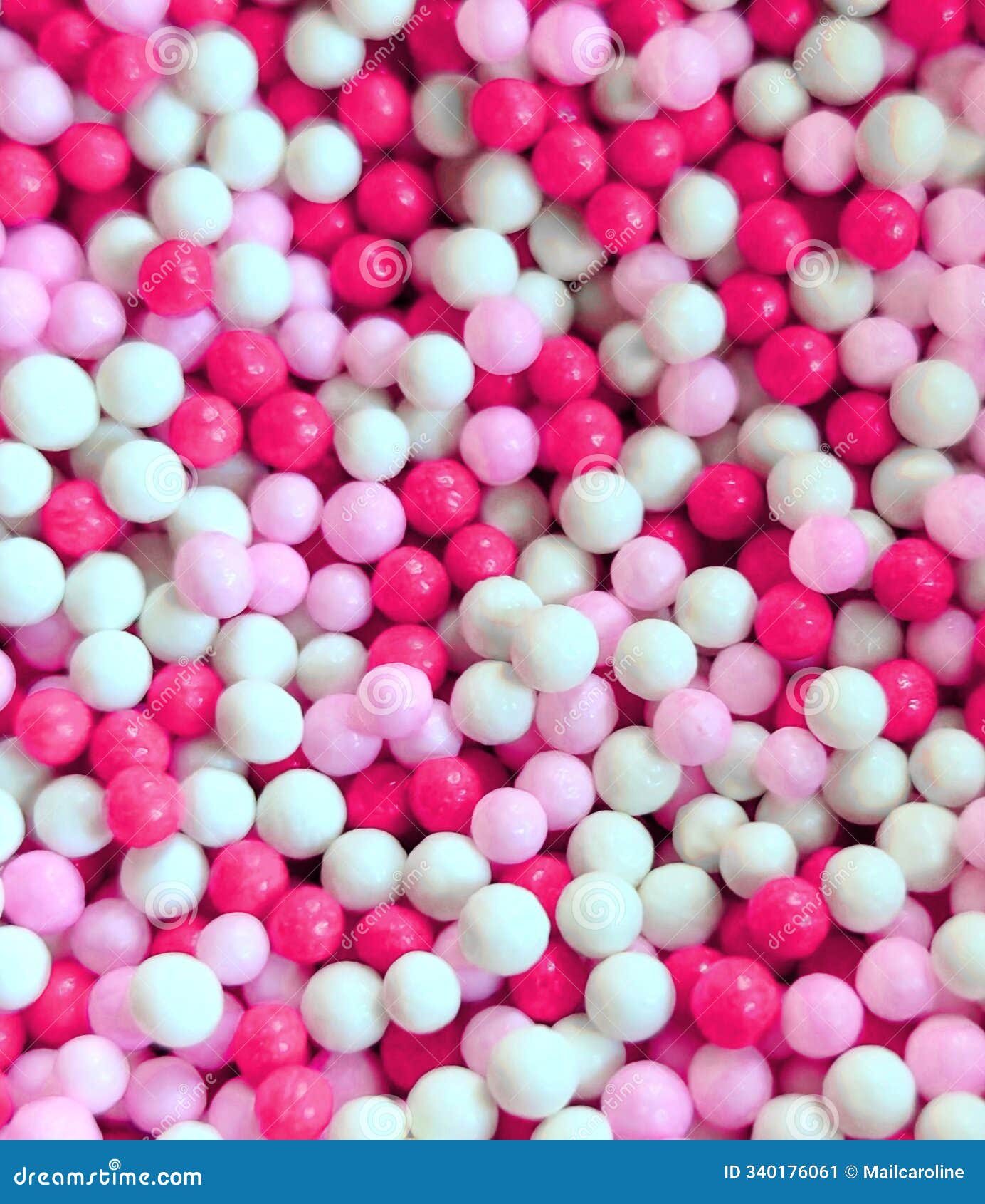 Abstract Full Frame Pink White Balls Candy Fun Background Stock ...