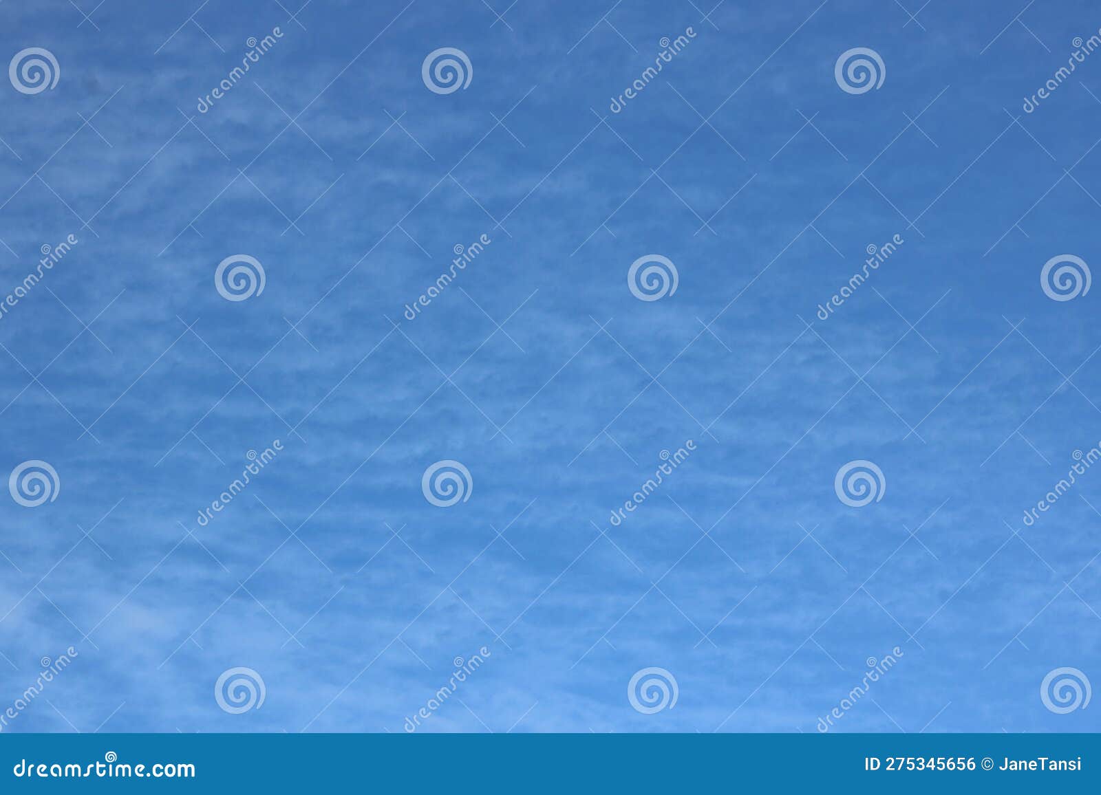 Full Frame of Pretty Blue Sky with Soft Scudding Cloud Formation Stock ...