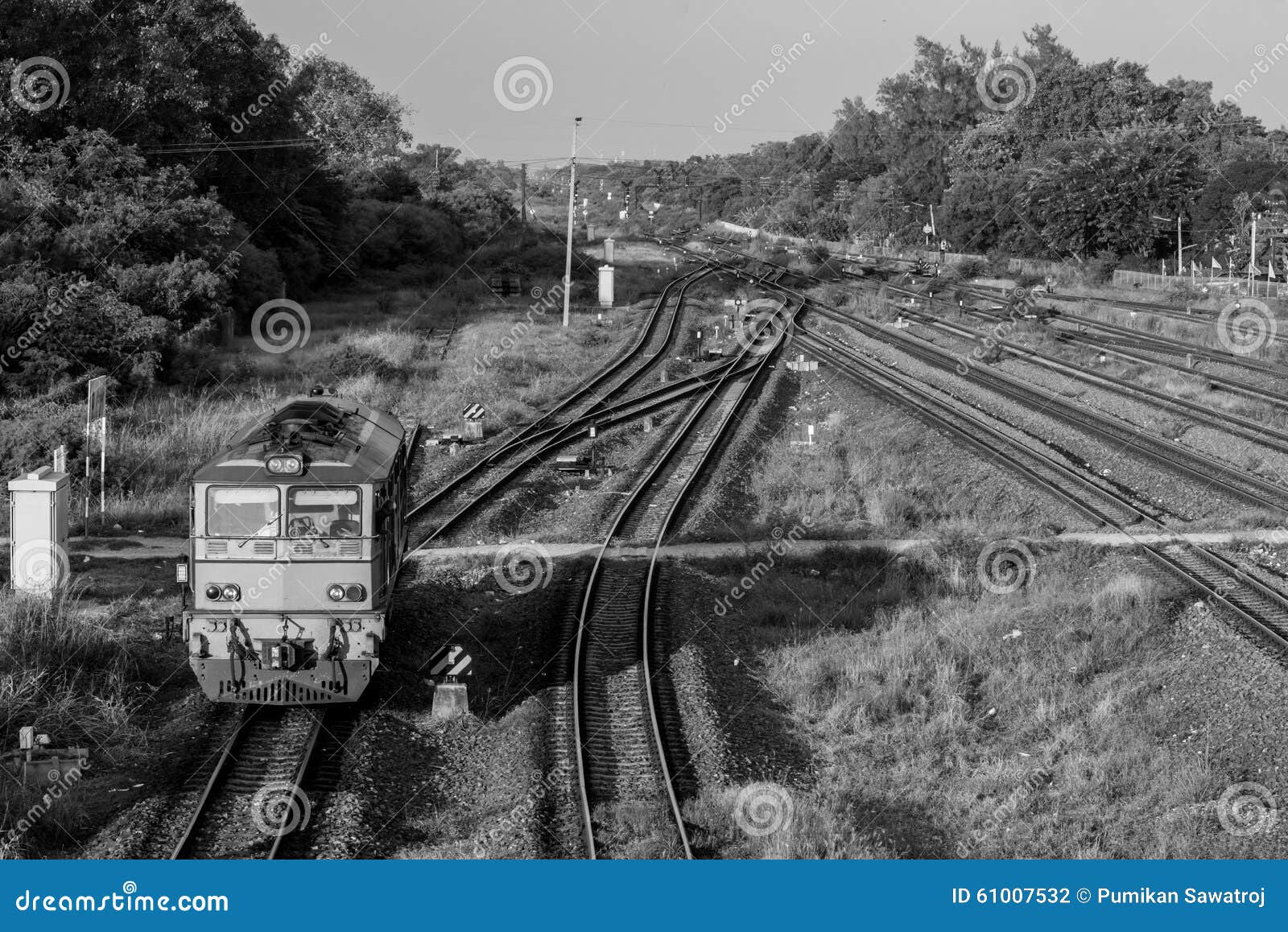 Full Frame of Railroad Tracks. Monochrome Color Stock Photo - Image of ...