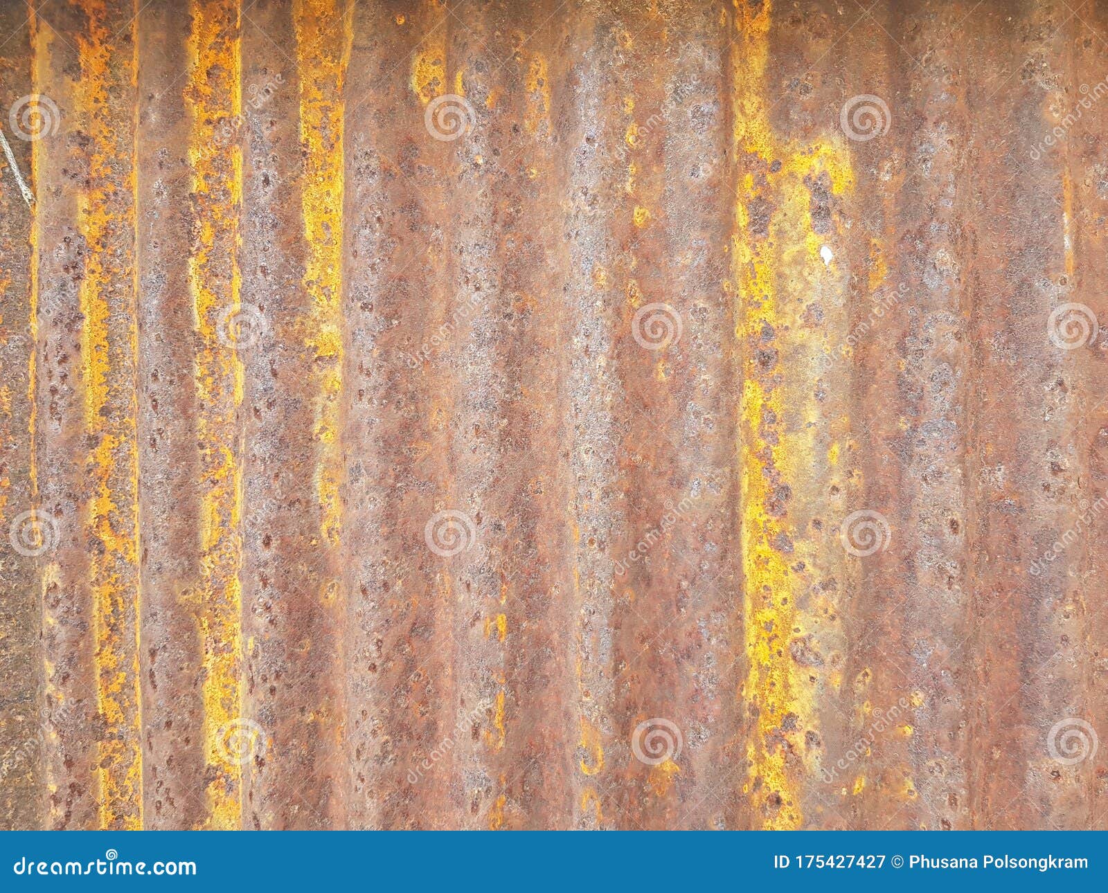 Full Frame of Rusty Corrugated Iron Sheet Stock Image - Image of ...