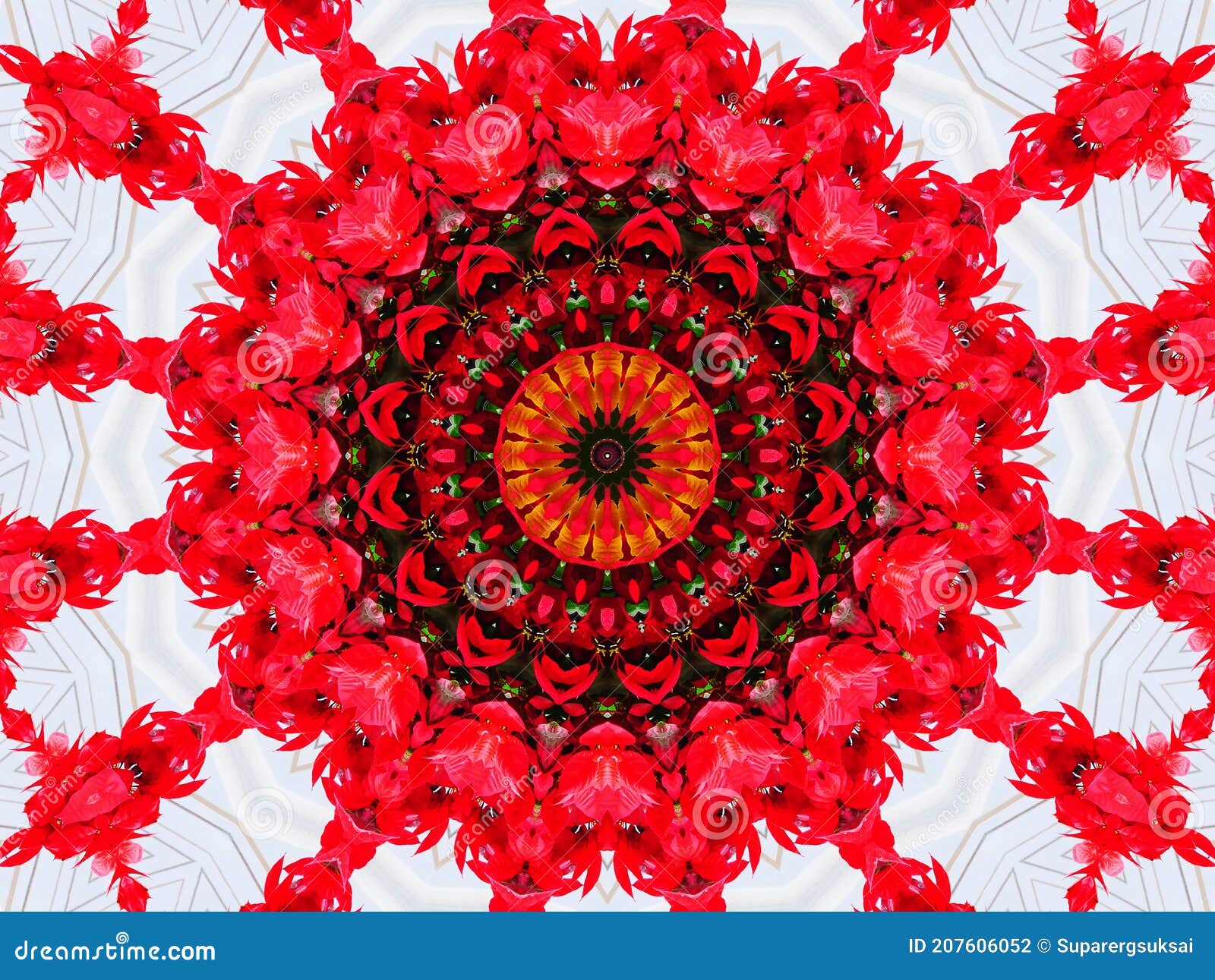 Abstract Symmetrical Pattern Of Indonesian Batik, Floral Motif, Batik ...