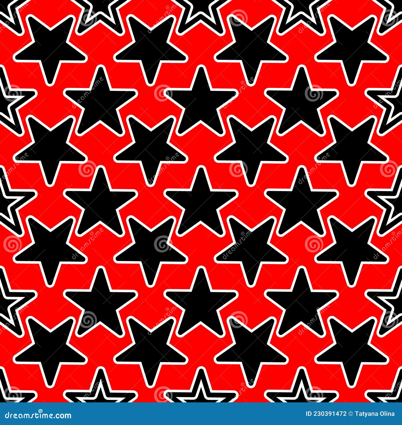 Star Pattern on Red Background Stock Vector - Illustration of graphic ...
