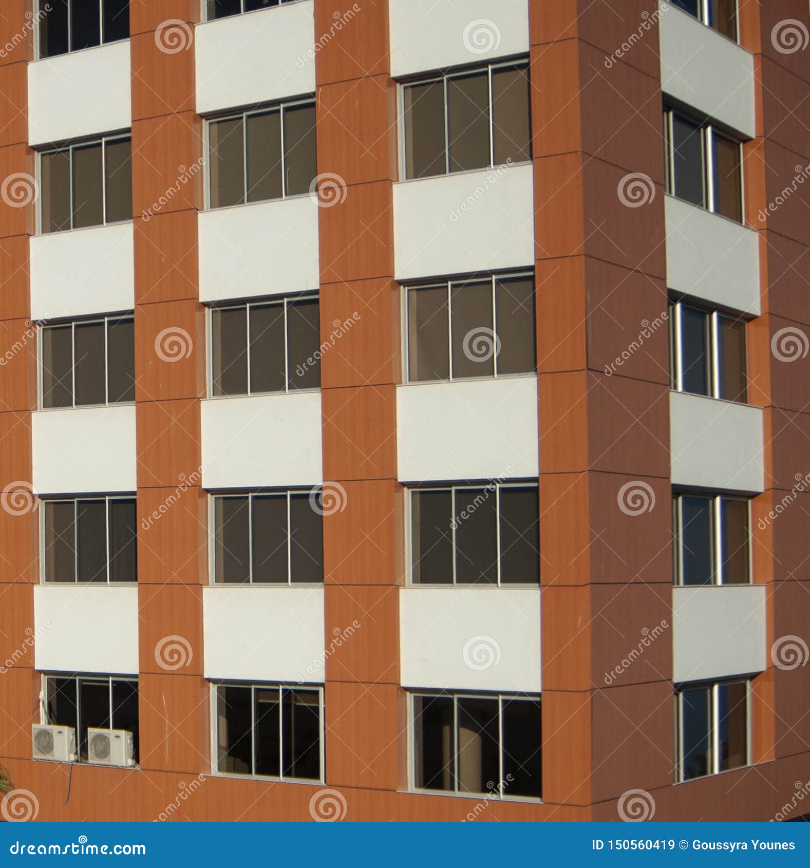Windows of a Modern Building Architecture Stock Image - Image of ...