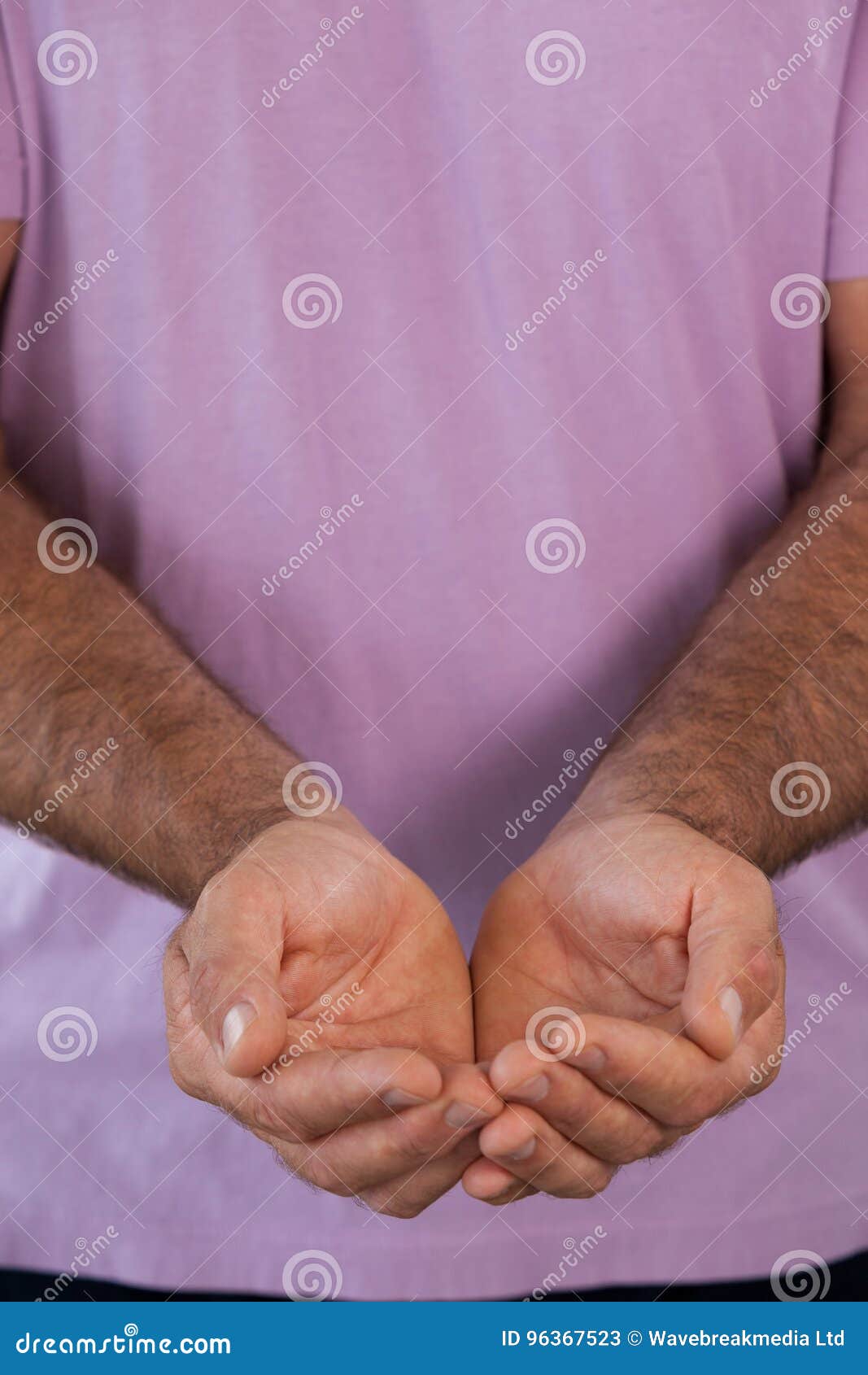 Full Frame Shot of Man with Hands Cupped Stock Image - Image of ...