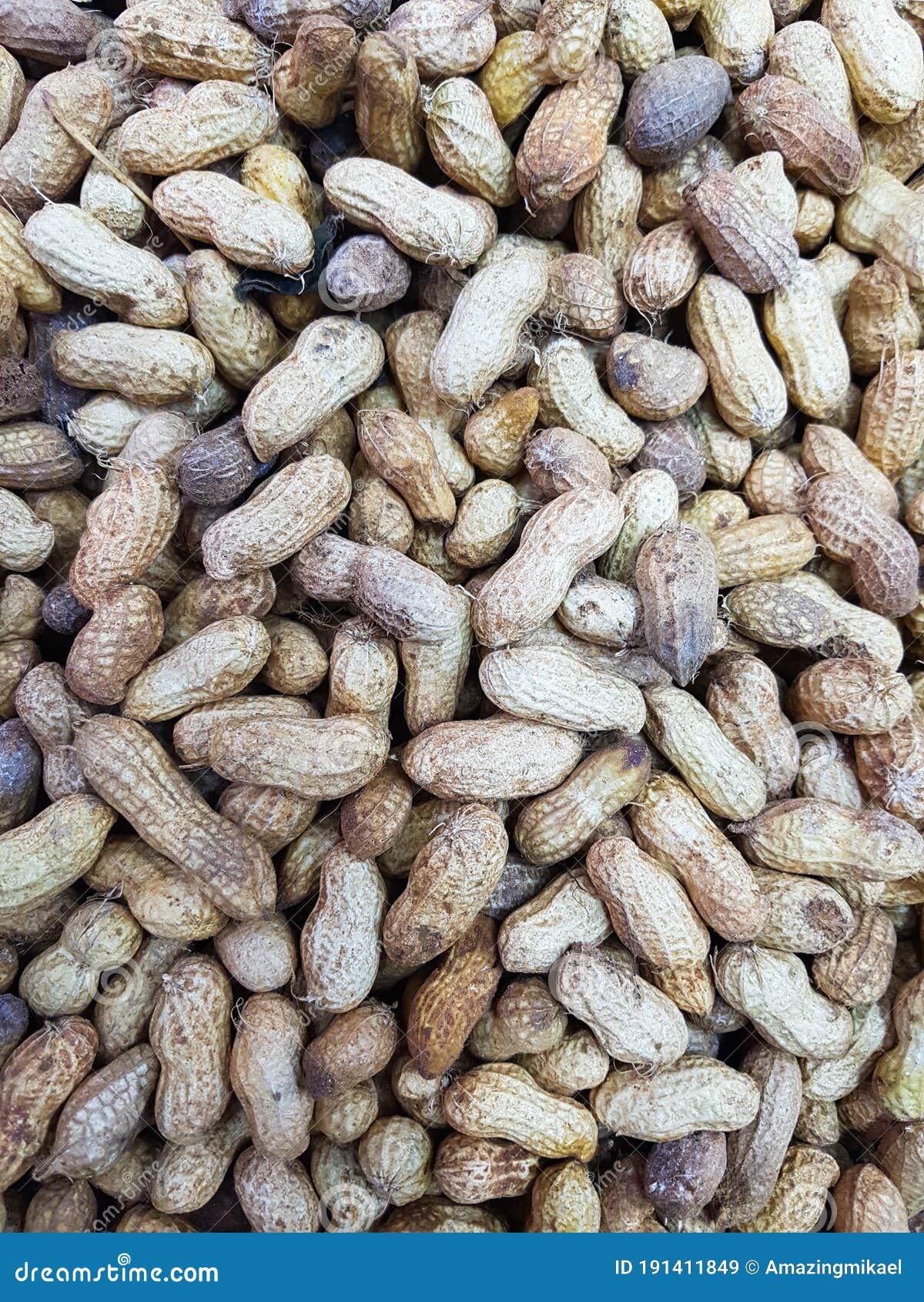 Full Frame Shot of Peanuts in Bunch Stock Image - Image of shell ...