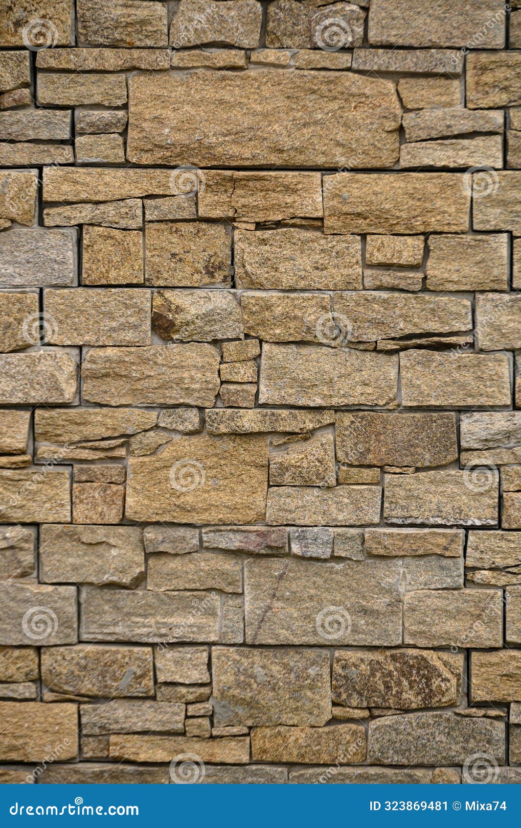 Artificial Stone Cladding. Designed To Resemble Real Stone. 1 Stock ...