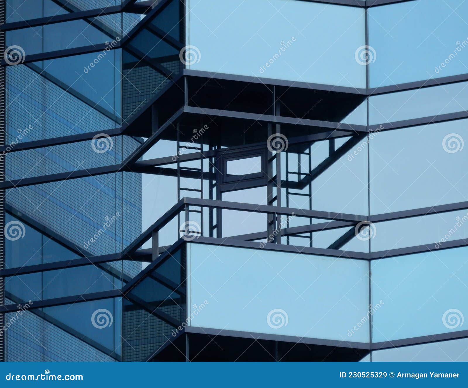 Full Frame View of the Facade of a Glass Building Stock Image - Image ...