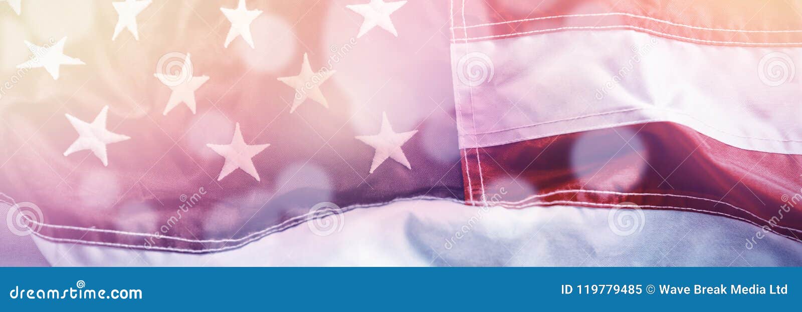 Full Frame of Wrinkled American Flag Stock Illustration - Illustration ...