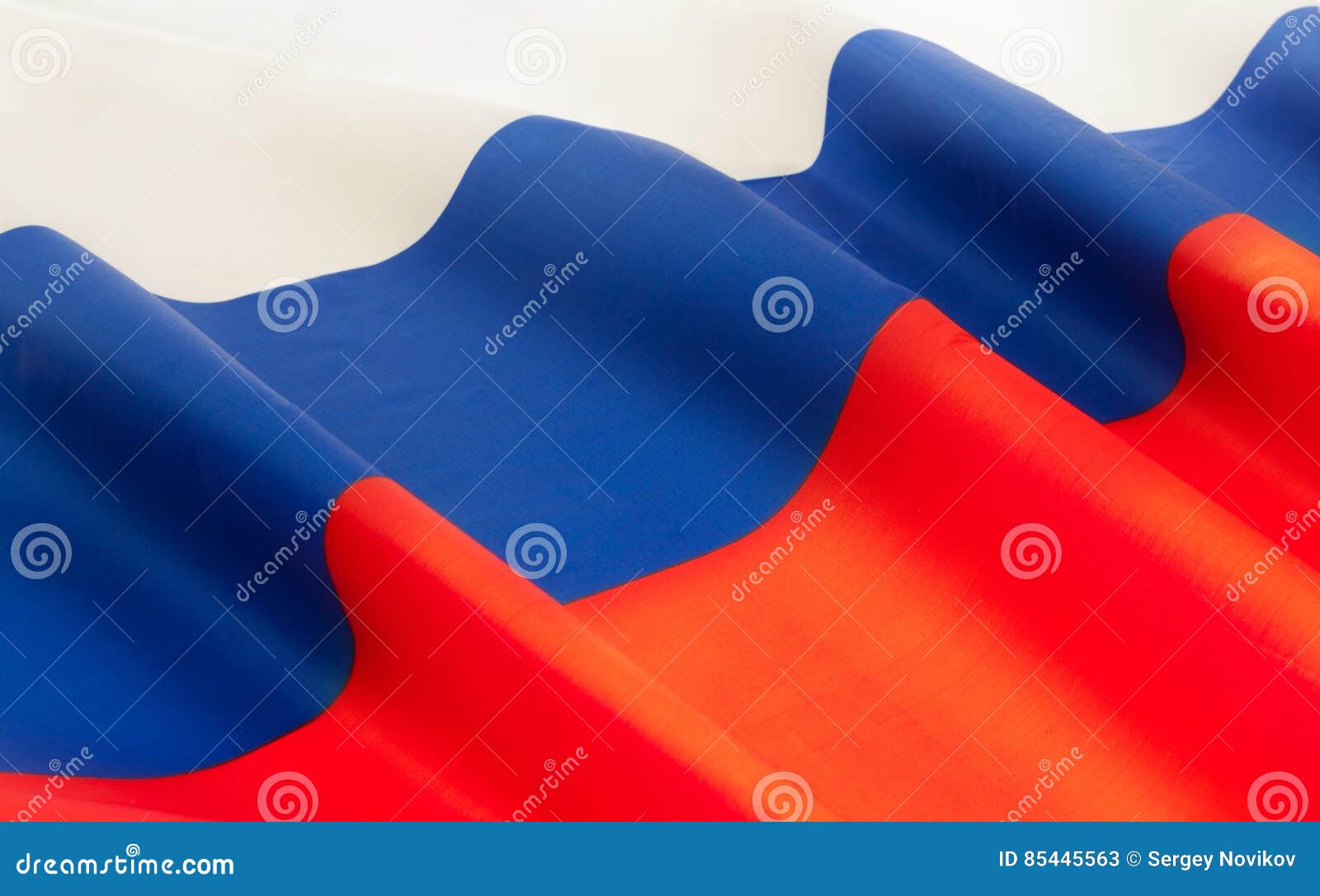 Full Framed Russian Federation Silky Ruffled Flag Stock Image - Image ...