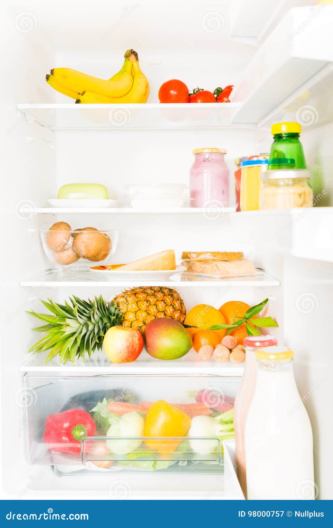 A Full Fridge stock image. Image of kitchen, concept - 98000757