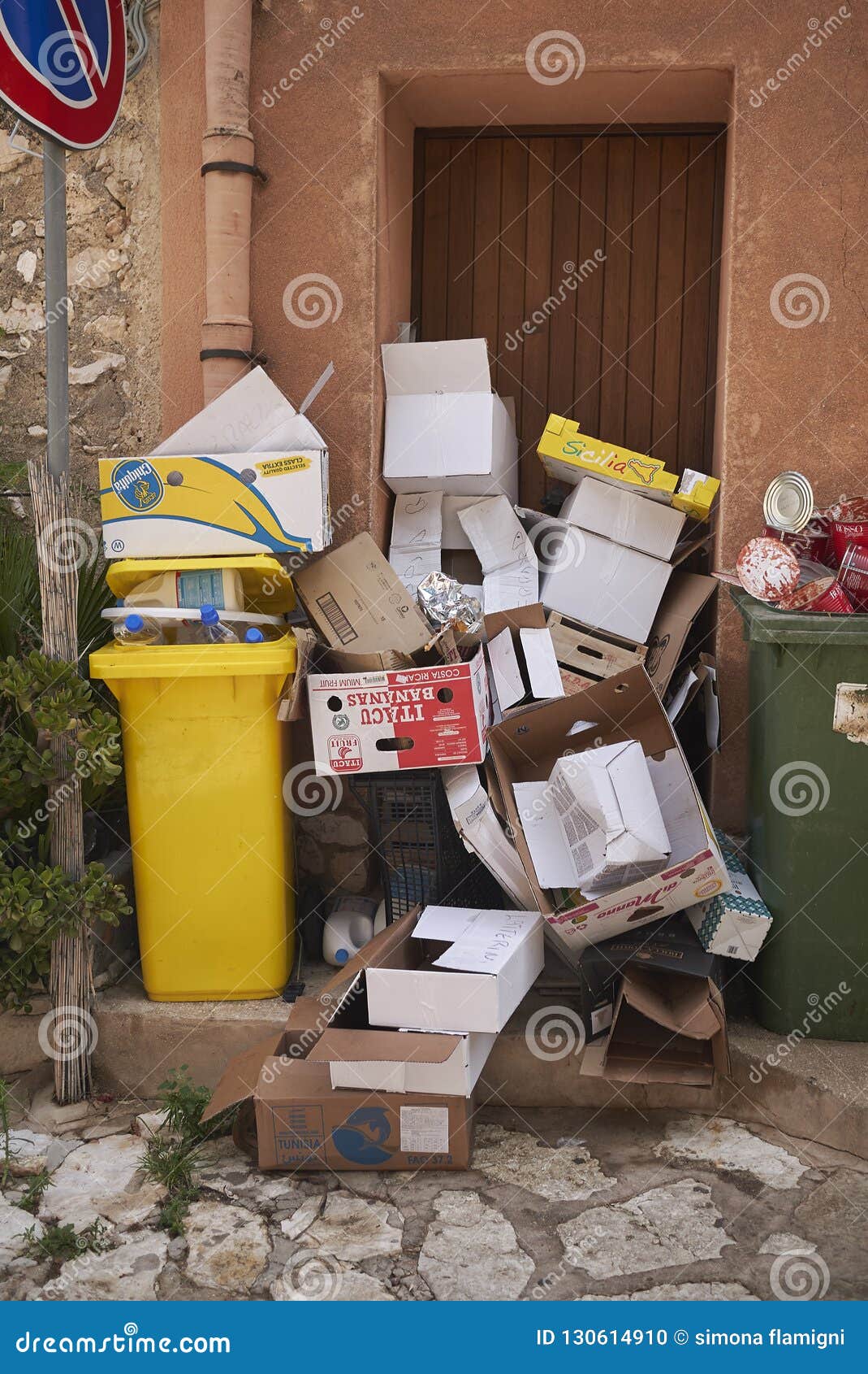 Full garbage box editorial image. Image of disposal - 130614910