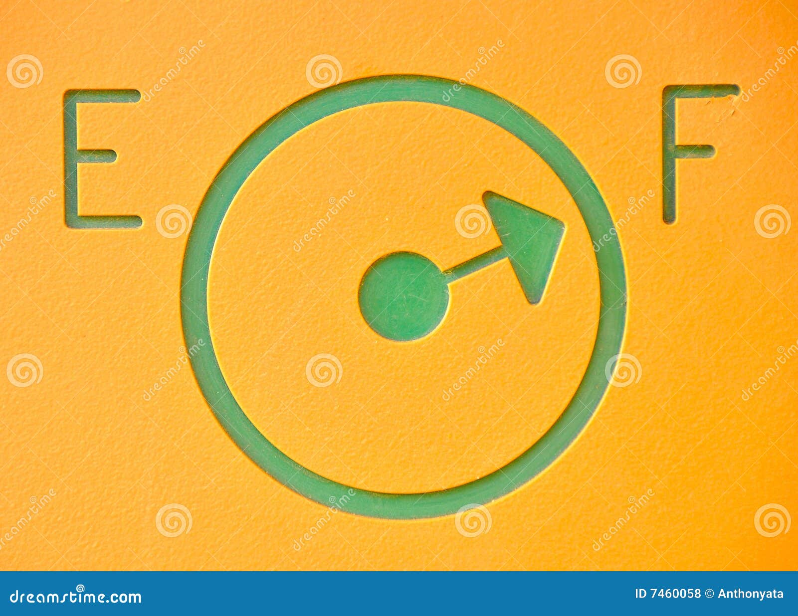 Full Gasoline Fuel Guage stock illustration. Illustration of closeup ...