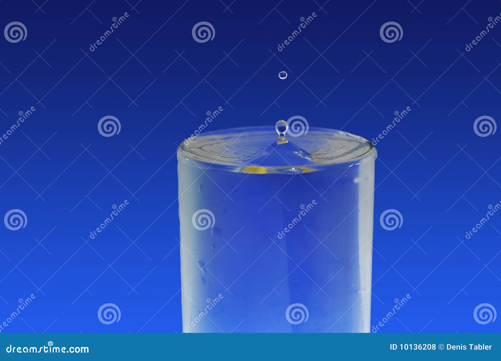 Full glass stock photo. Image of purity, stream, cold - 10136208