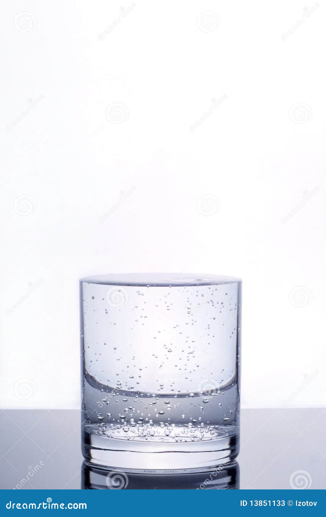 Full glass of water stock image. Image of reflection - 13851133