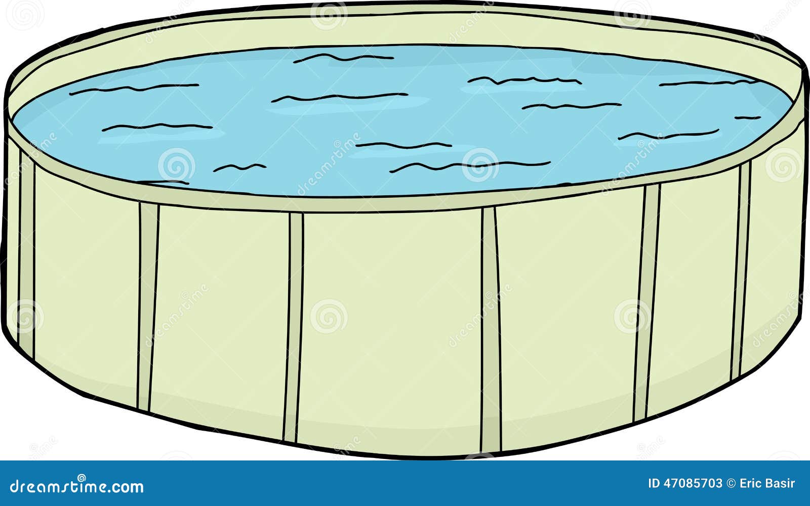 Full Green Swimming Pool stock vector. Illustration of hole - 47085703