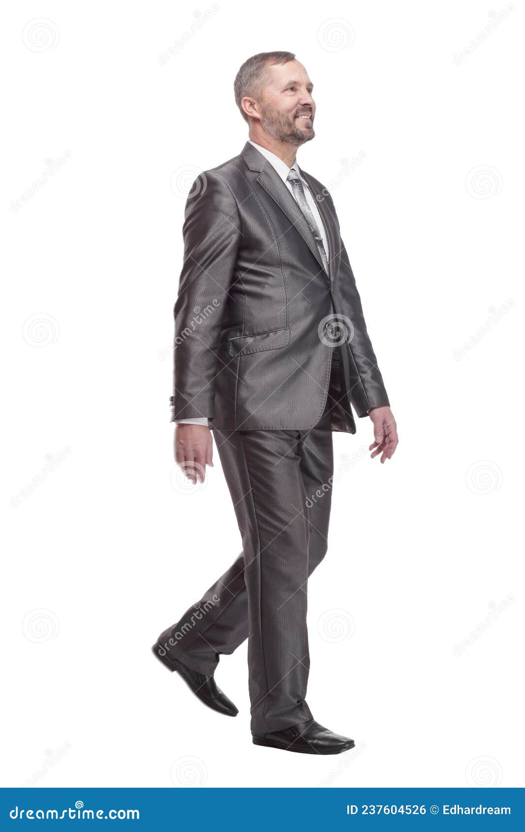 In Full Growth. Confident Business Man Striding Forward Stock Photo ...