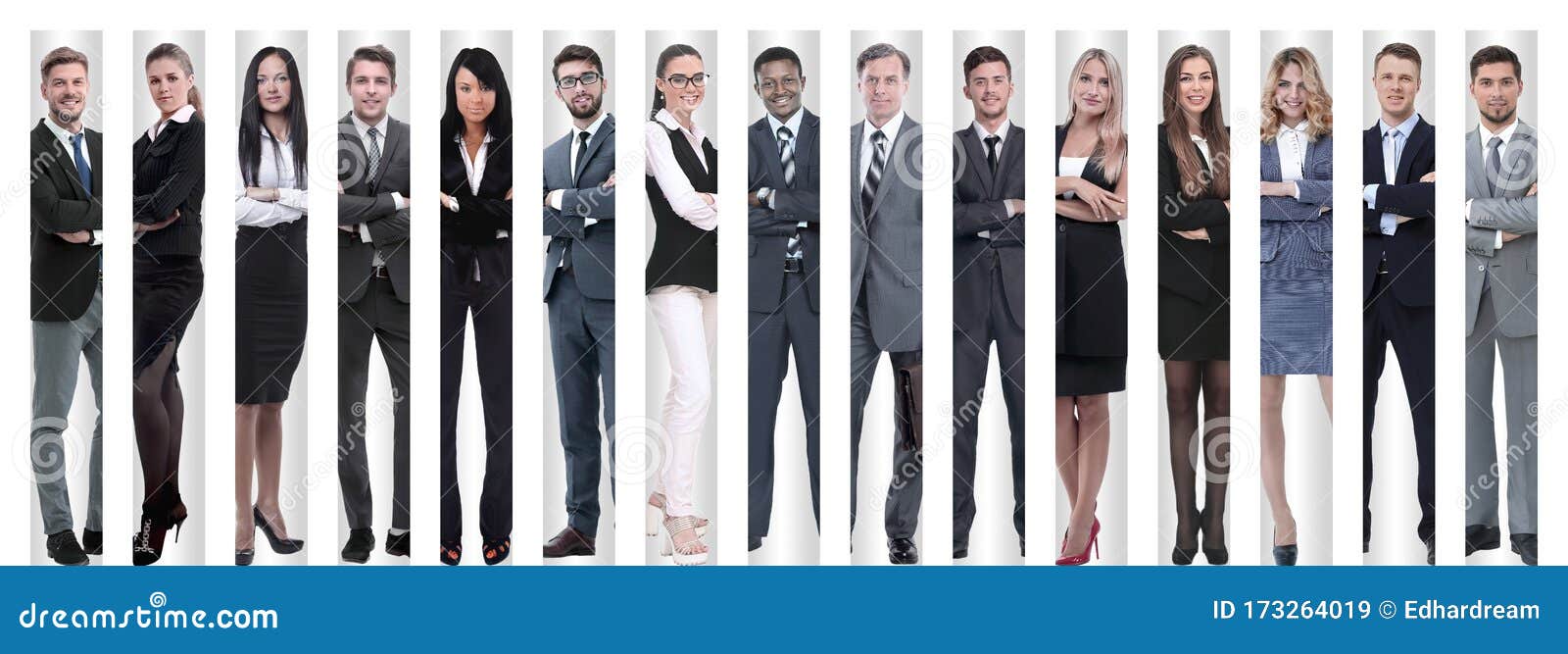 In Full Growth. the Group is Successful Young Entrepreneurs Stock Image ...