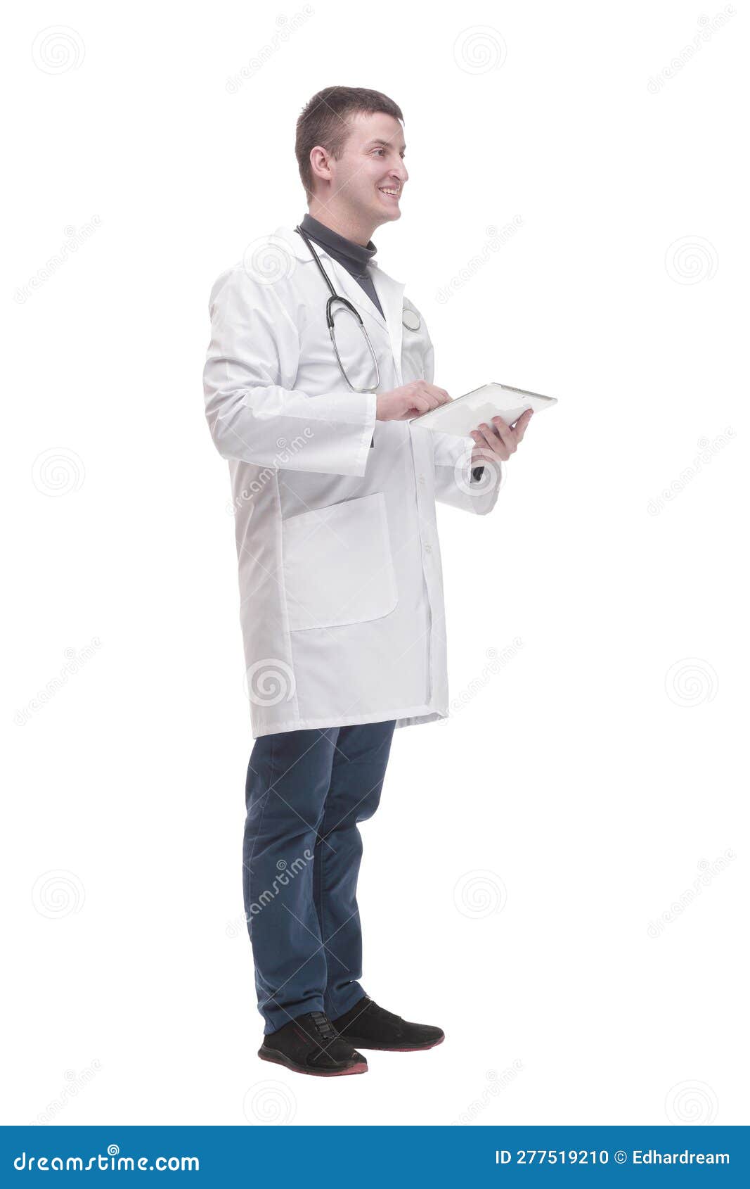In Full Growth. Modern Doctor with a Digital Tablet Stock Photo - Image ...
