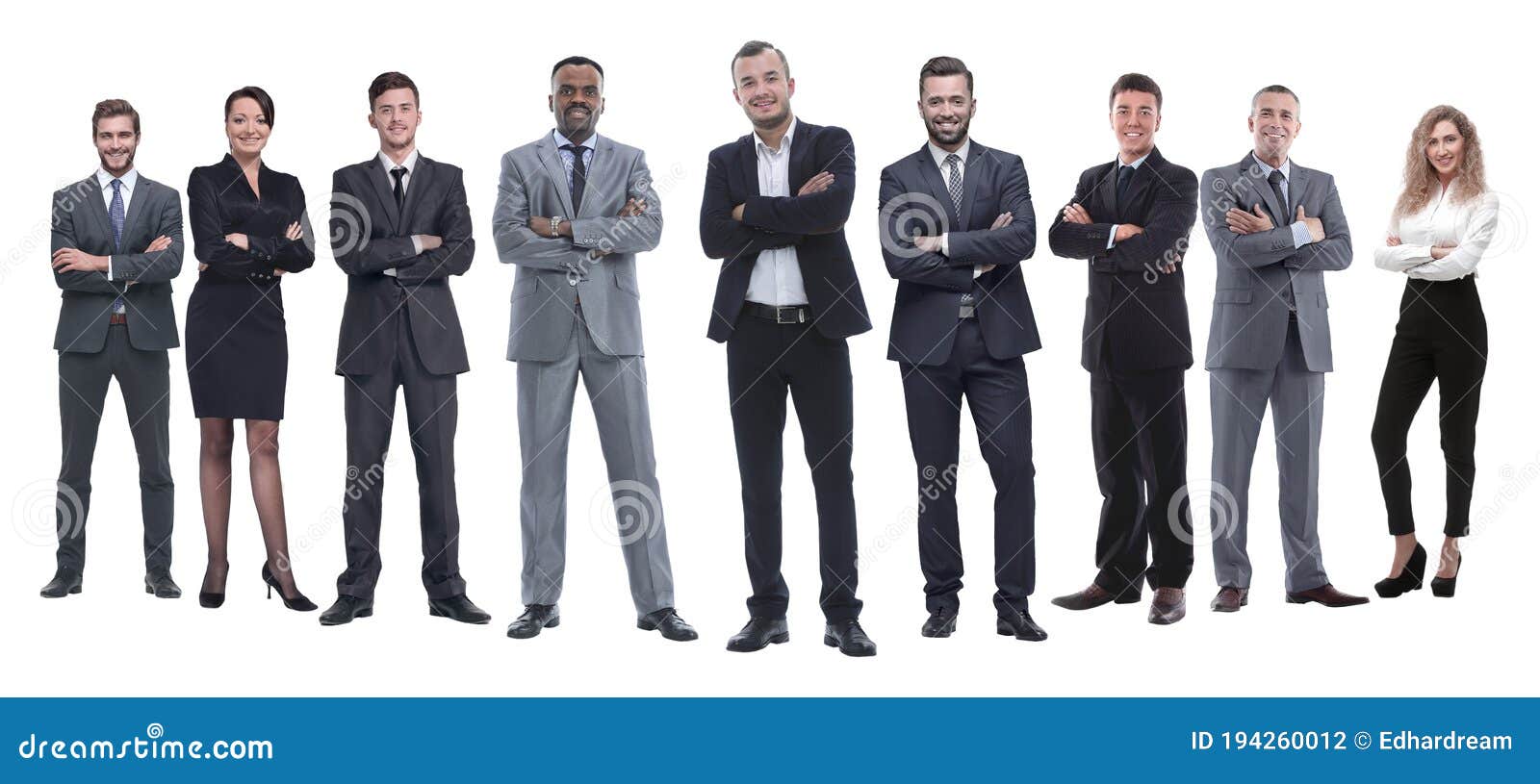 In Full Growth.professional Business Team Isolated on White Stock Photo ...