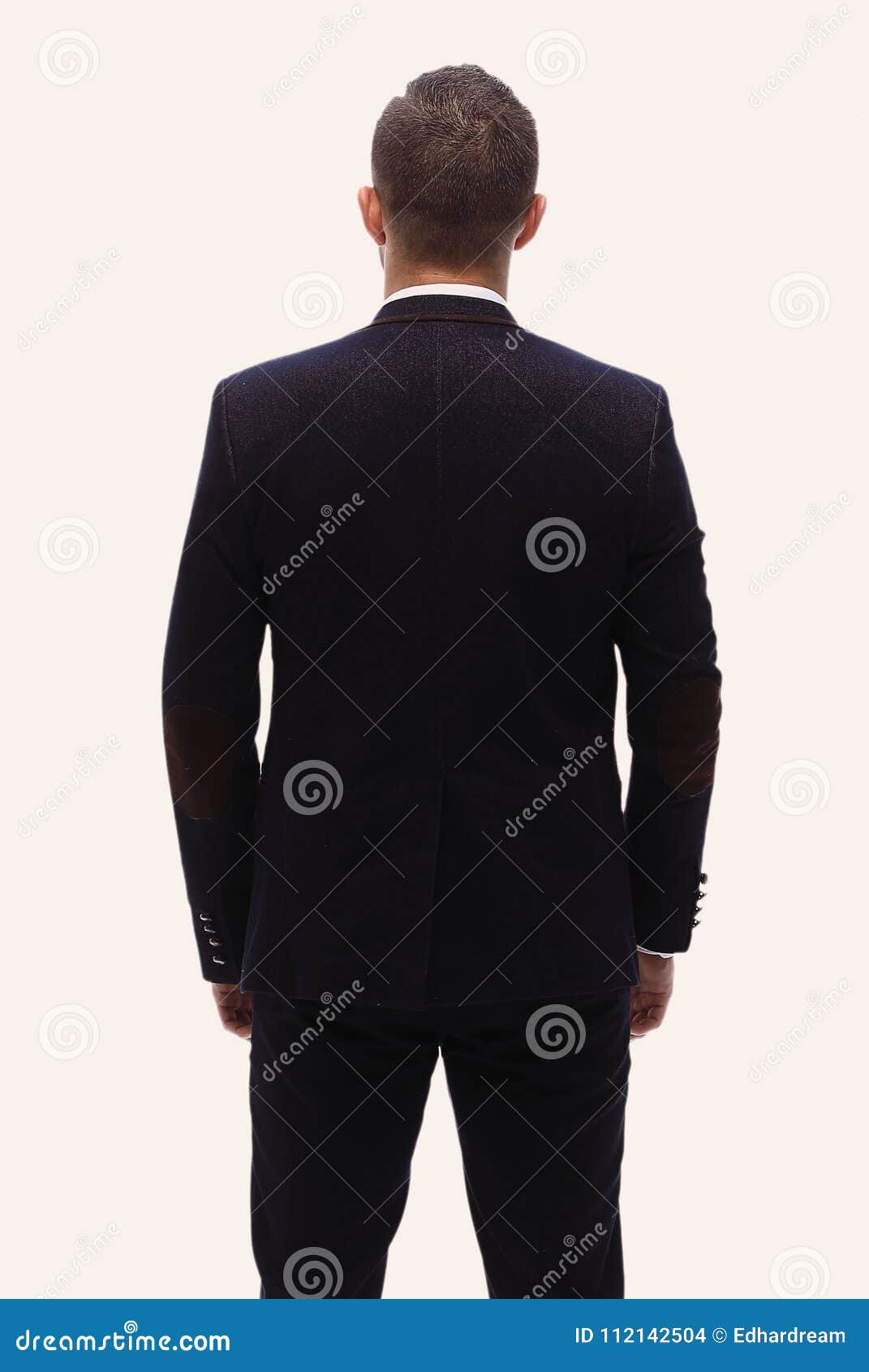 In Full Growth.rear View of a Successful Businessman Stock Photo ...
