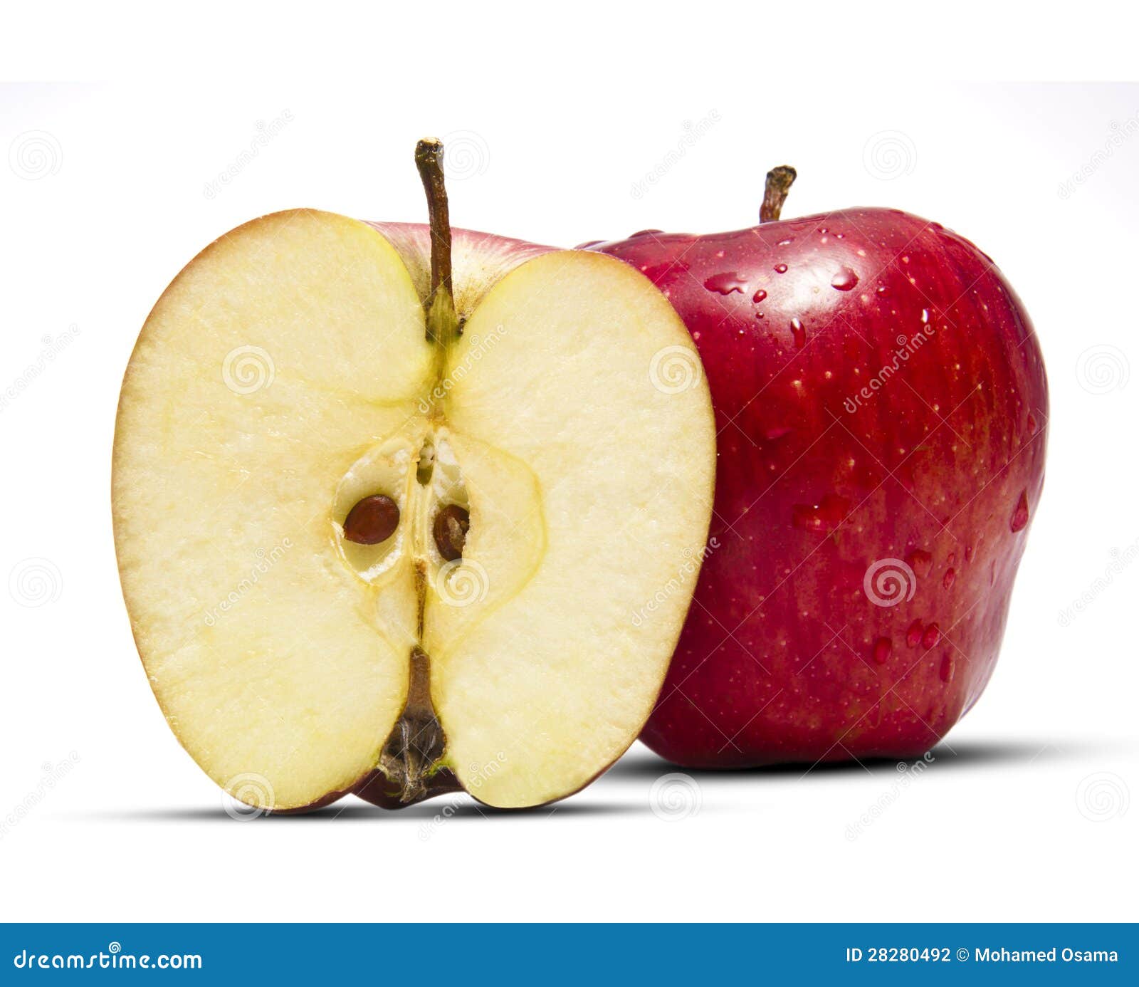 Full & Half Apple stock photo. Image of juicy, abstract - 28280492
