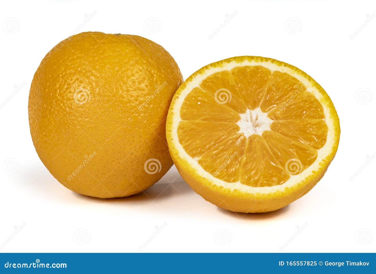 A Full with Half Orange stock image. Image of refreshment - 165557825