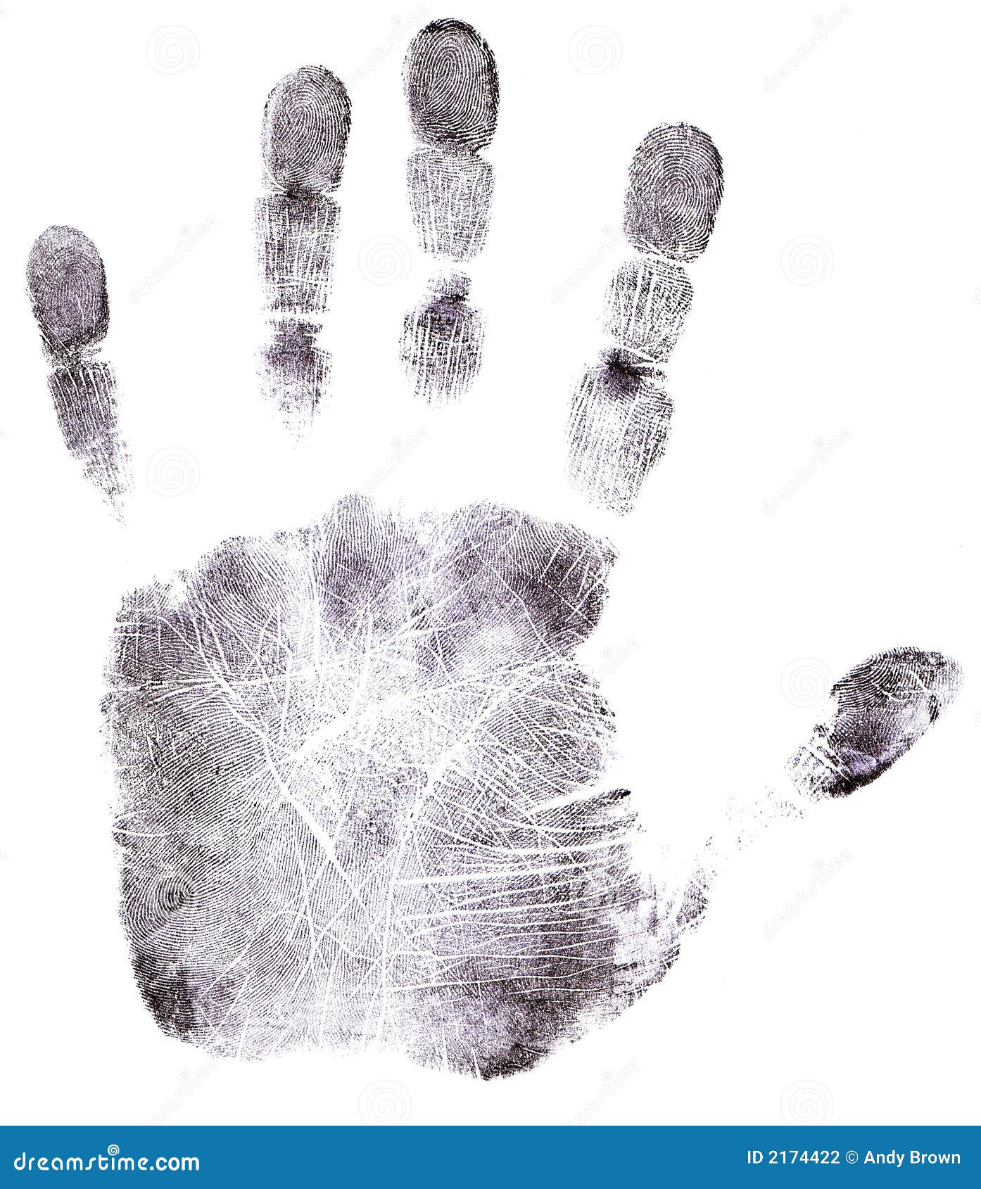 Full Hand Black Fingerprint Stock Photo - Image of fingerprint ...