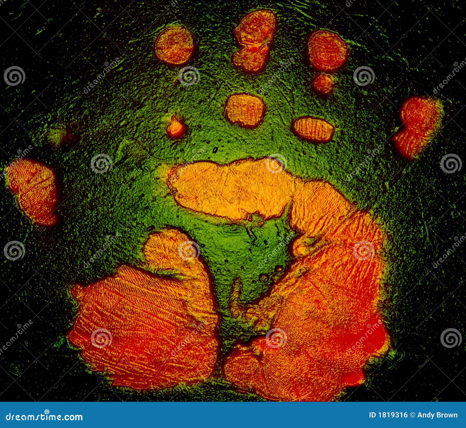 Full Hand Print on Hot Tar stock photo. Image of palm - 1819316