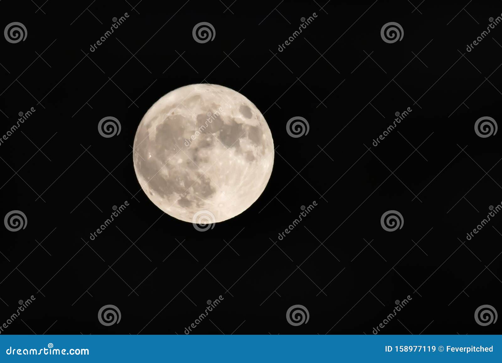 Full Harvest Moon - September 13th, 2019 Stock Image - Image of science ...