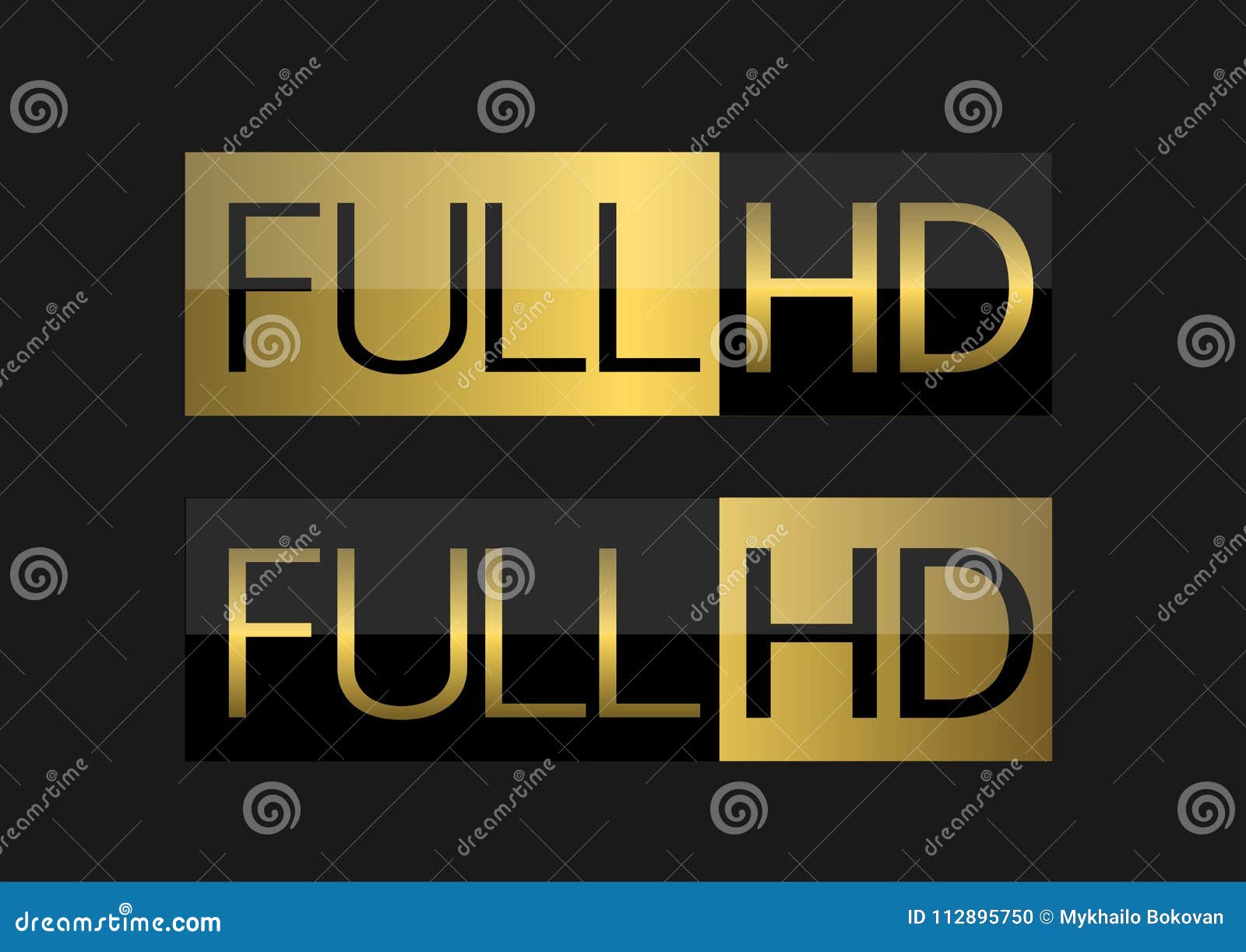 Full HD label stock vector. Illustration of plasma, element - 112895750