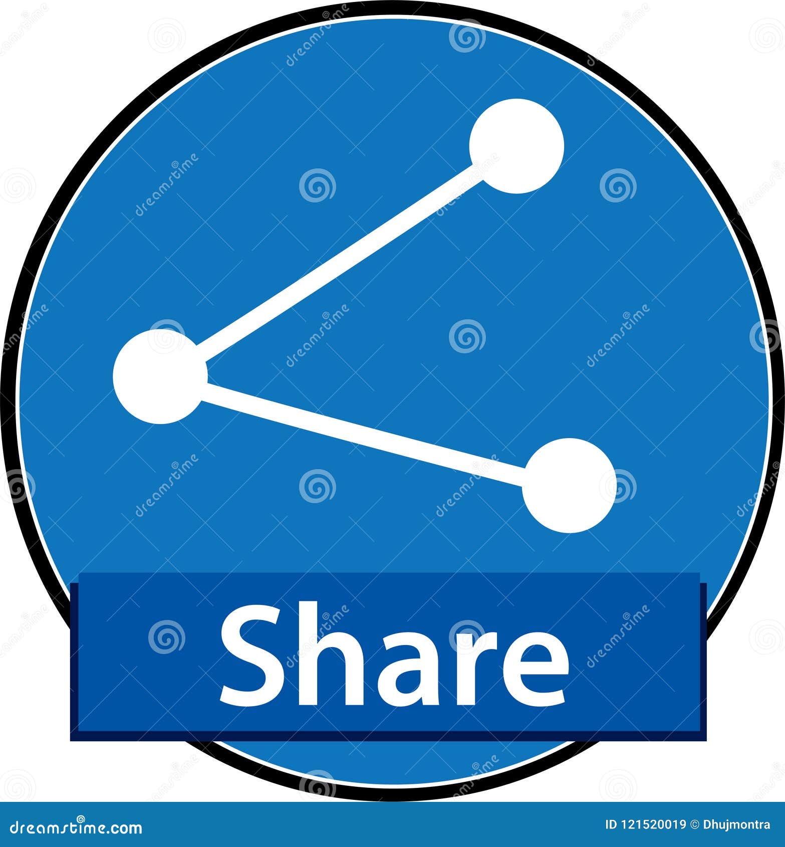 Full Hd Share Button Vector Editorial Stock Image - Illustration of ...