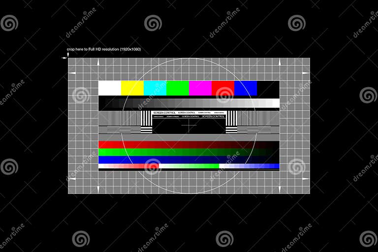 Full HD test pattern. stock illustration. Illustration of balance ...