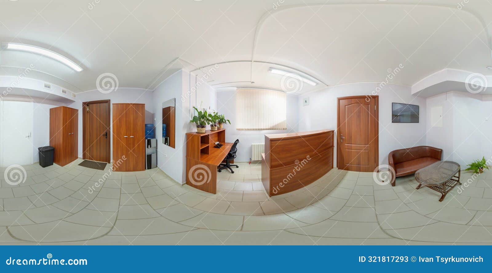 Full Hdri 360 Panorama in Reception Hall in Modern Medical Research ...