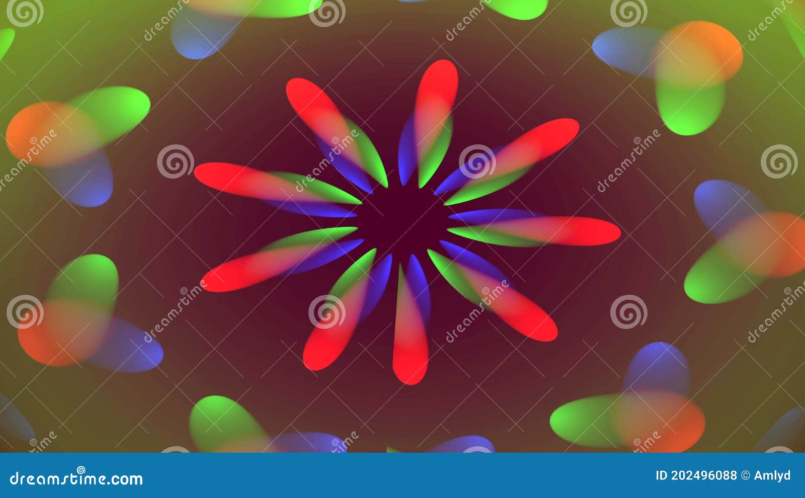 Full Hearted Light Display in Widescreen Stock Illustration ...