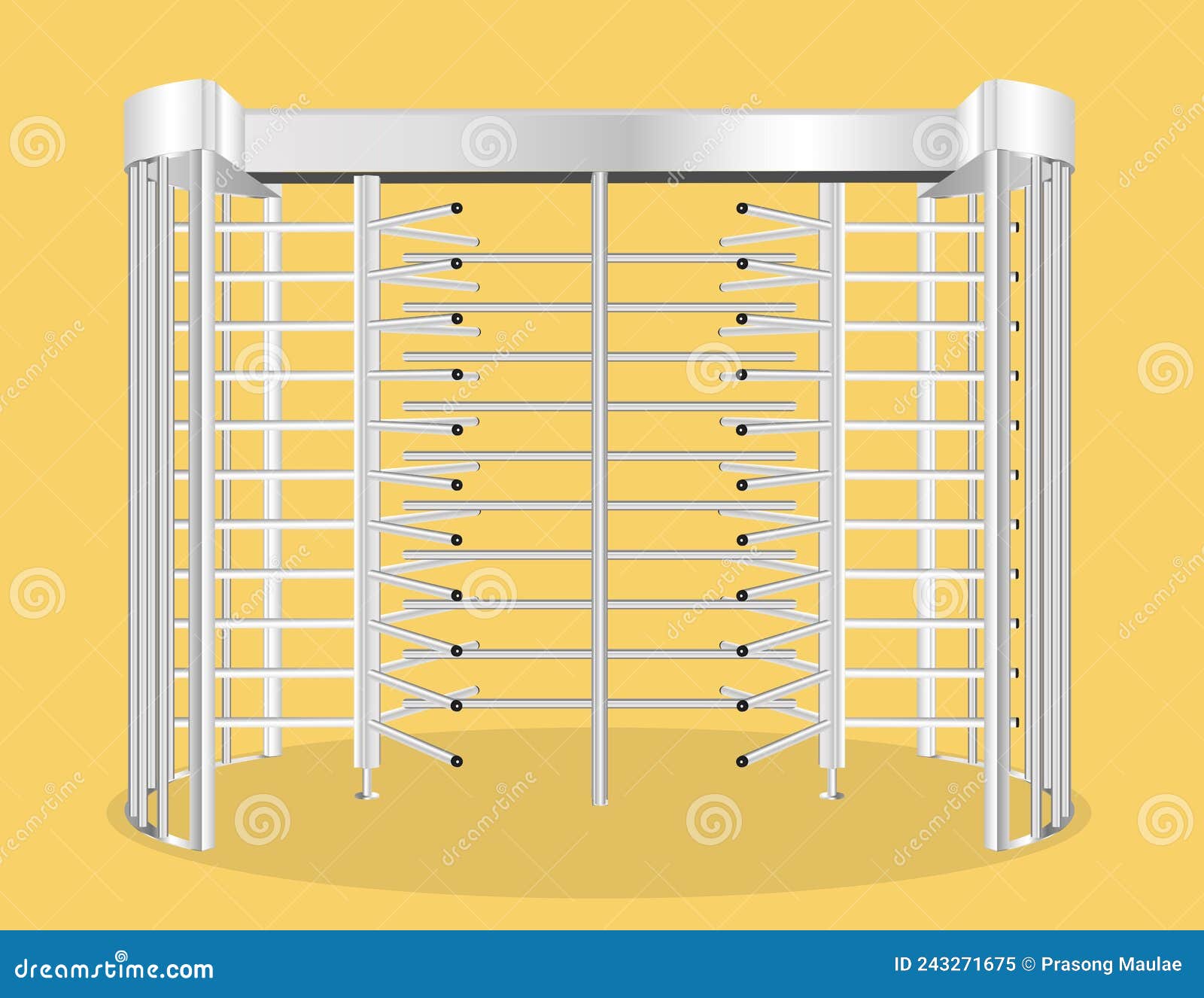 Turnstile Turnstile Baffle Gate Entrance Concept Flap Security Barrier ...