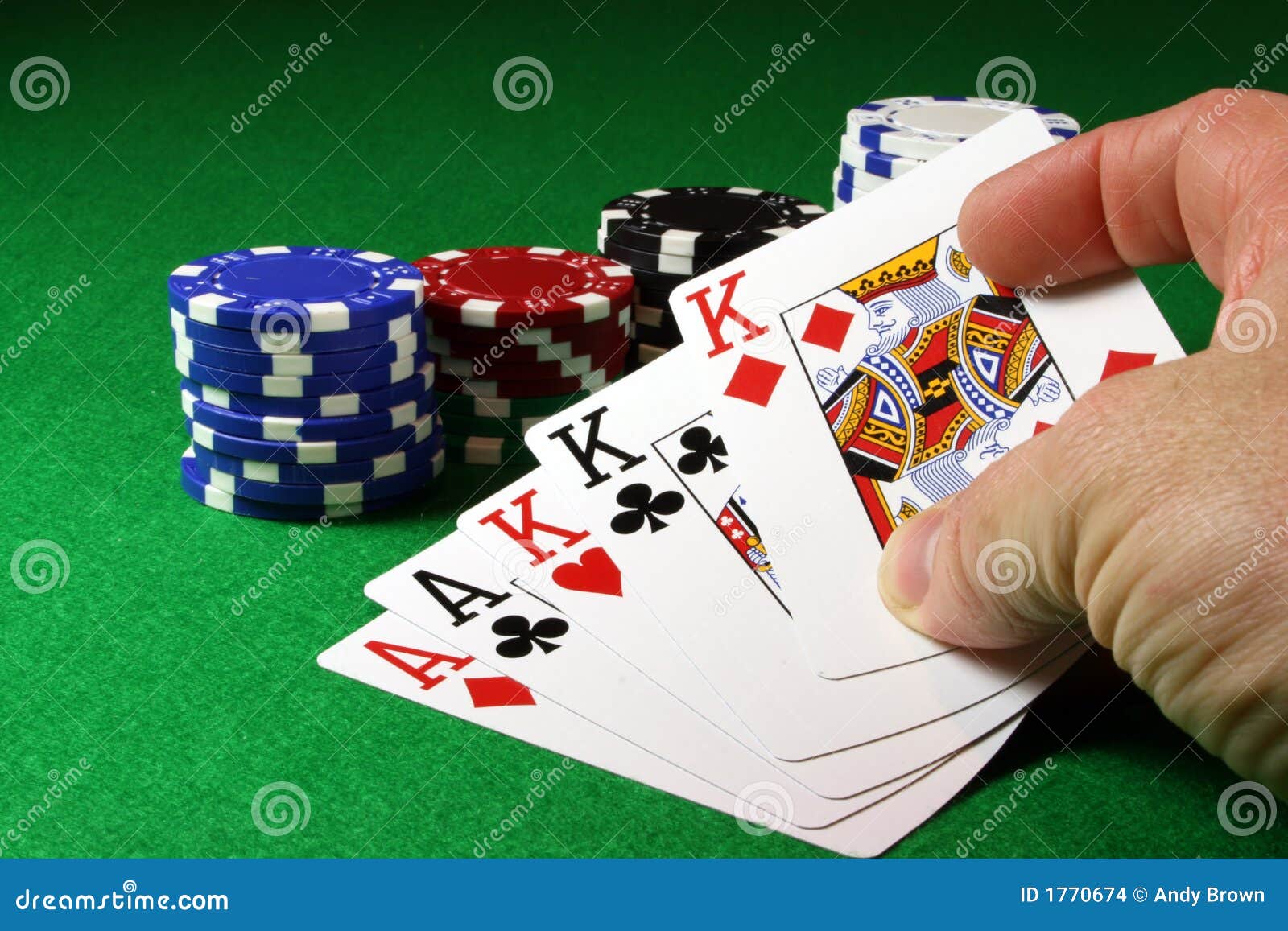 Full House in the hand stock photo. Image of chip, raise - 1770674