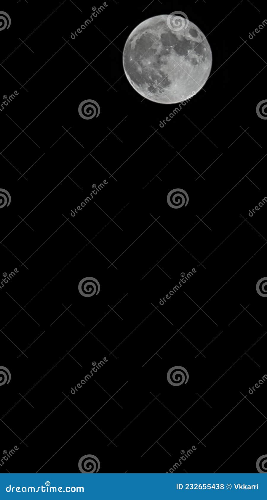 Full Hunters Moon Negative Space Stock Photo - Image of full, hunters ...