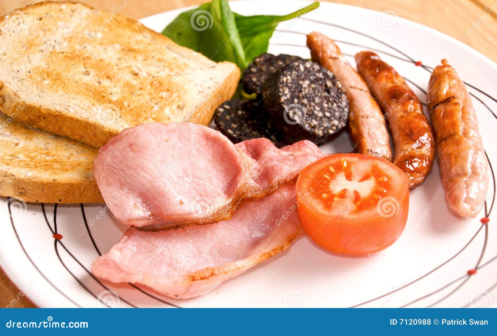 Full Irish Breakfast stock photo. Image of pudding, toast - 7120988