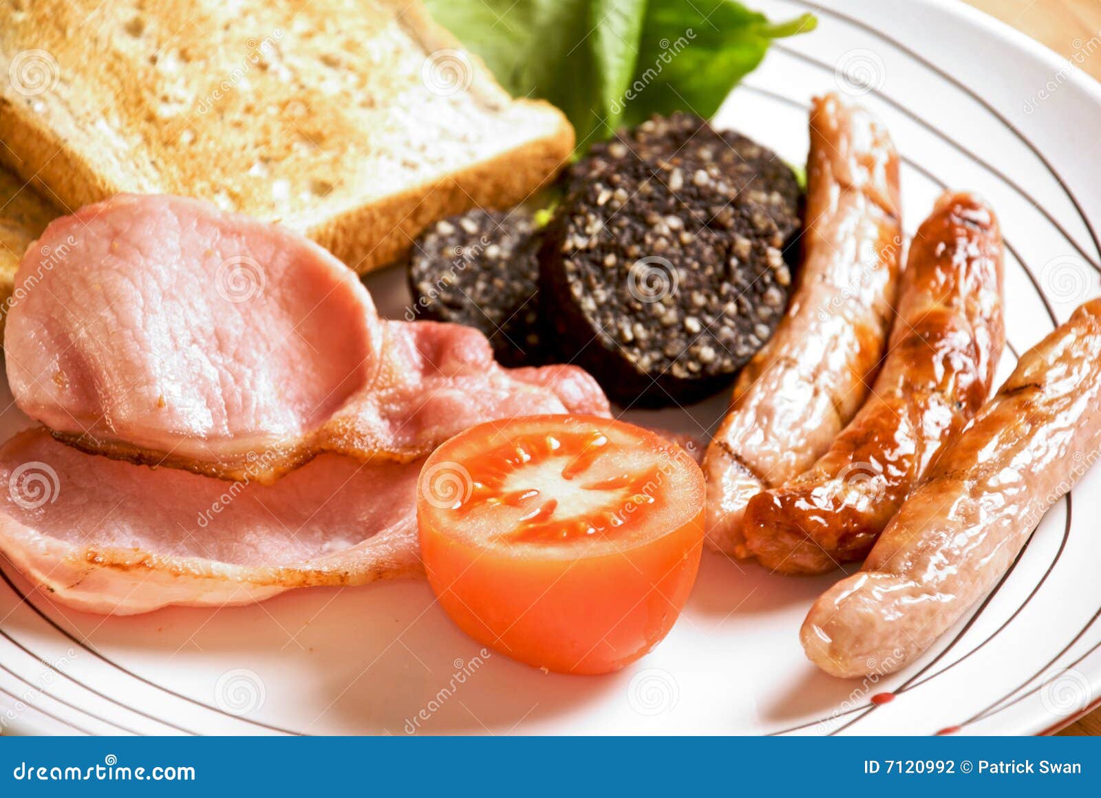 Full Irish Breakfast stock photo. Image of pudding, morning - 7120992